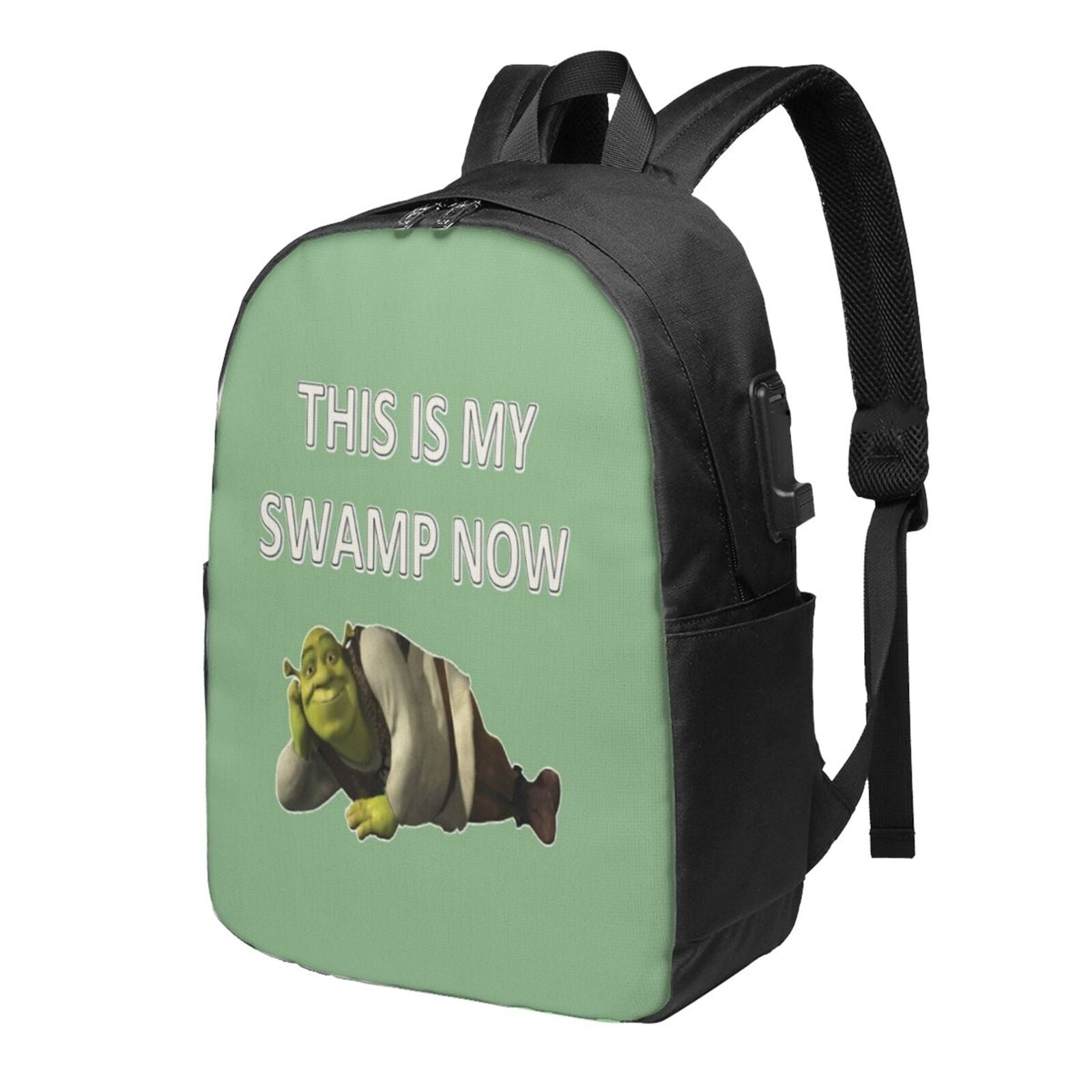 Shrek Backpack Fashion Travel Backpack Laptop Backpack 17 Inch External ...