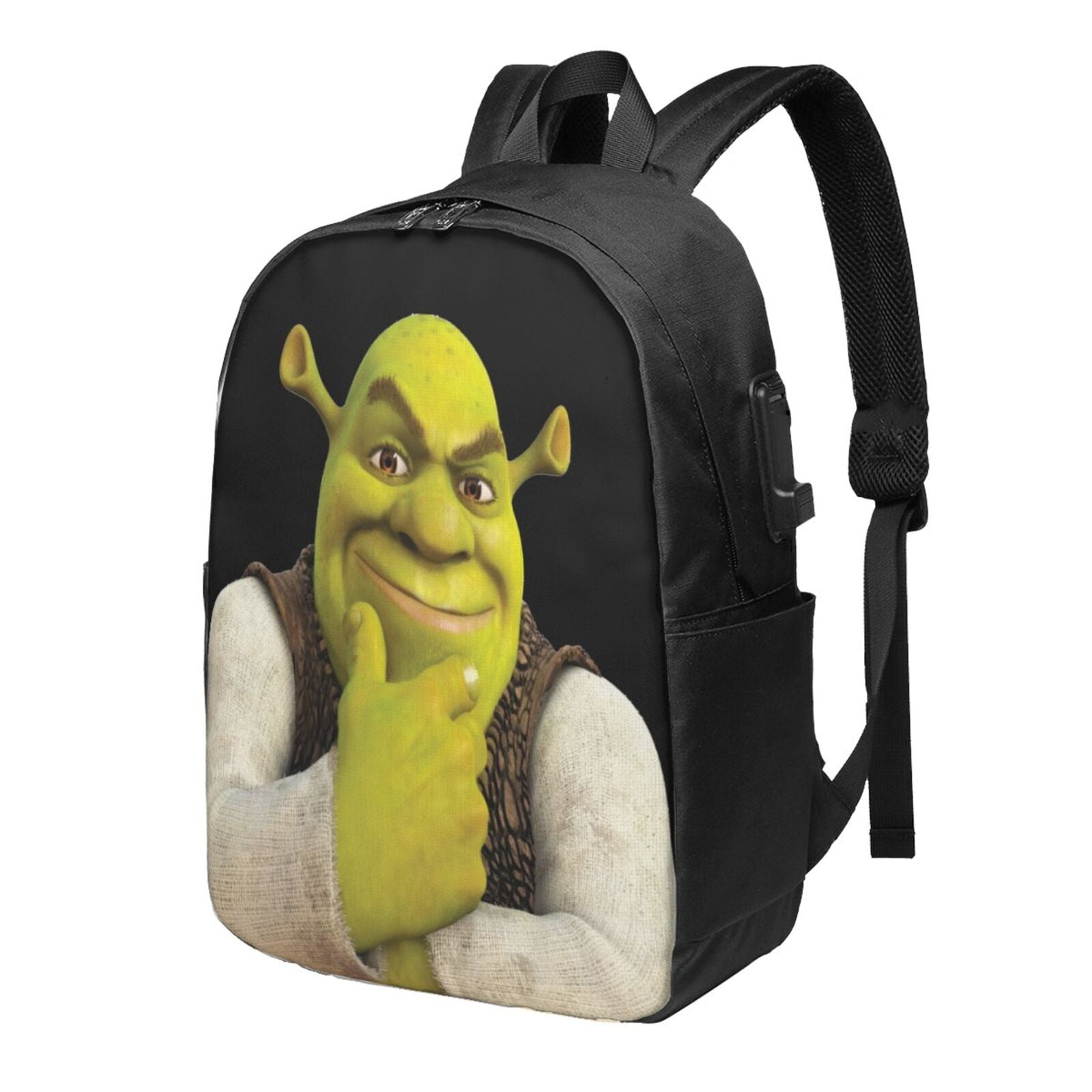 Shrek Backpack Fashion Travel Backpack Laptop Backpack 17 Inch External ...