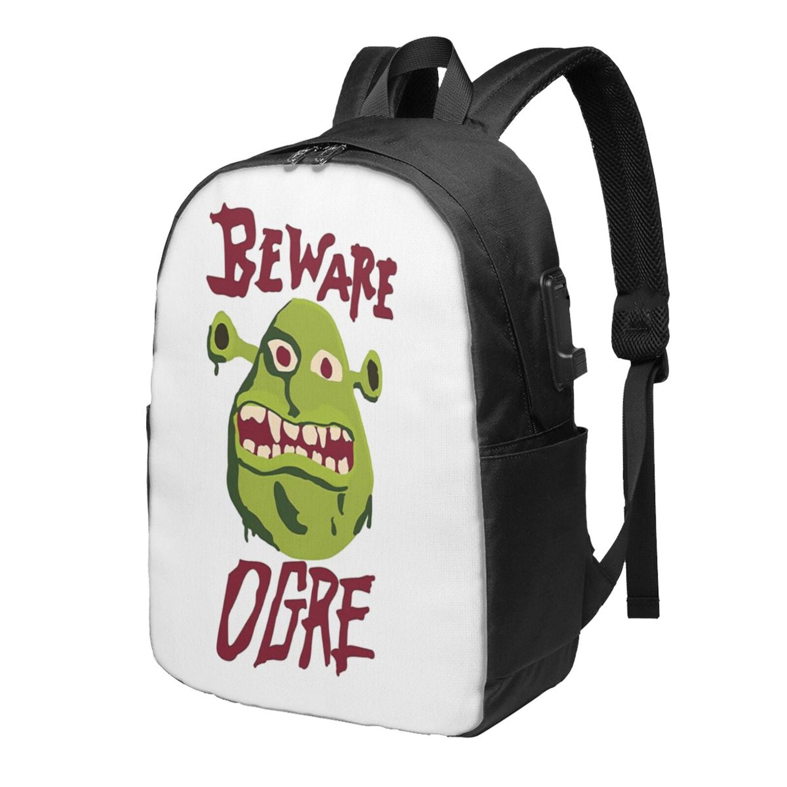 Shrek Backpack Fashion Travel Backpack Laptop Backpack 17 Inch External ...