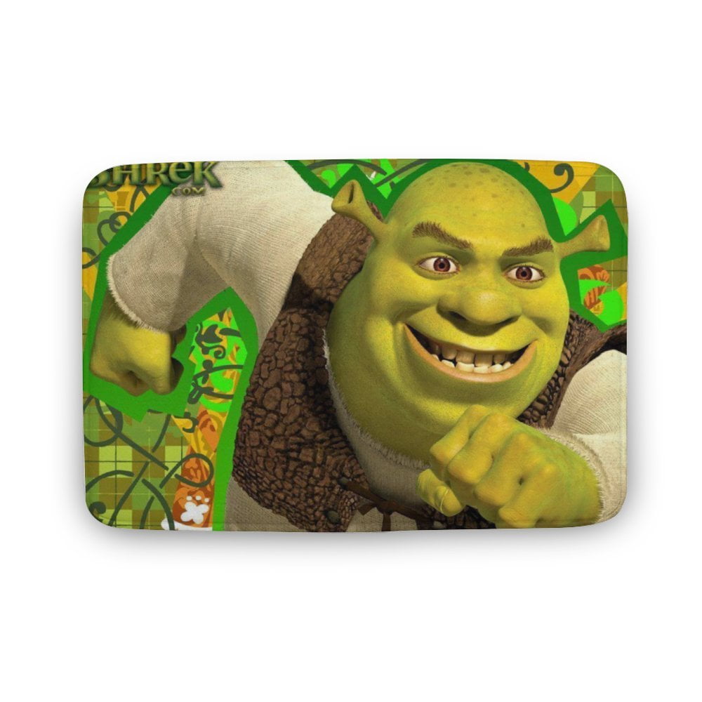 Shrek Bathroom Rugs, Soft And Absorbent Bath Rugs, Non-Slip Shaggy ...