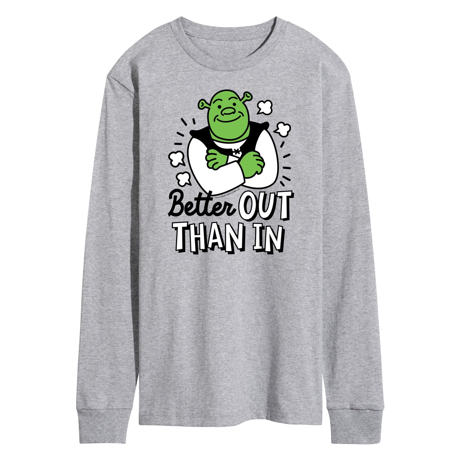 Shrek - Better Out Than In - Men's Long Sleeve T-Shirt - Walmart.com