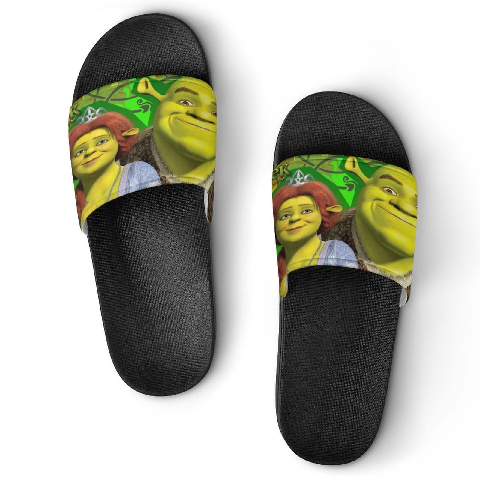 Shrek Boys Slide Sandals, Comfort Casual Pool Slide Outdoor, Slip-On ...