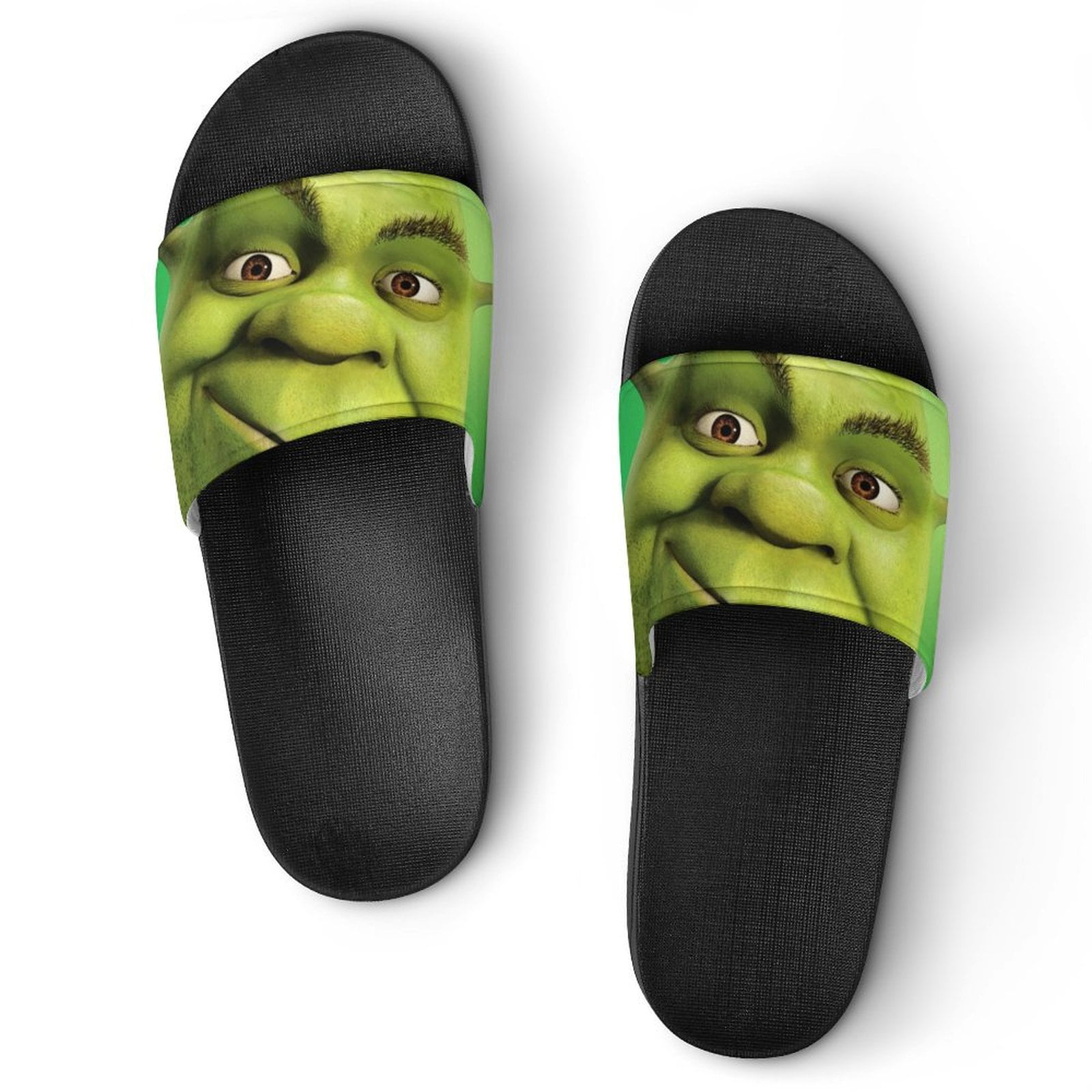 Shrek Boys Slide Sandals, Comfort Casual Pool Slide Outdoor, Slip-On ...