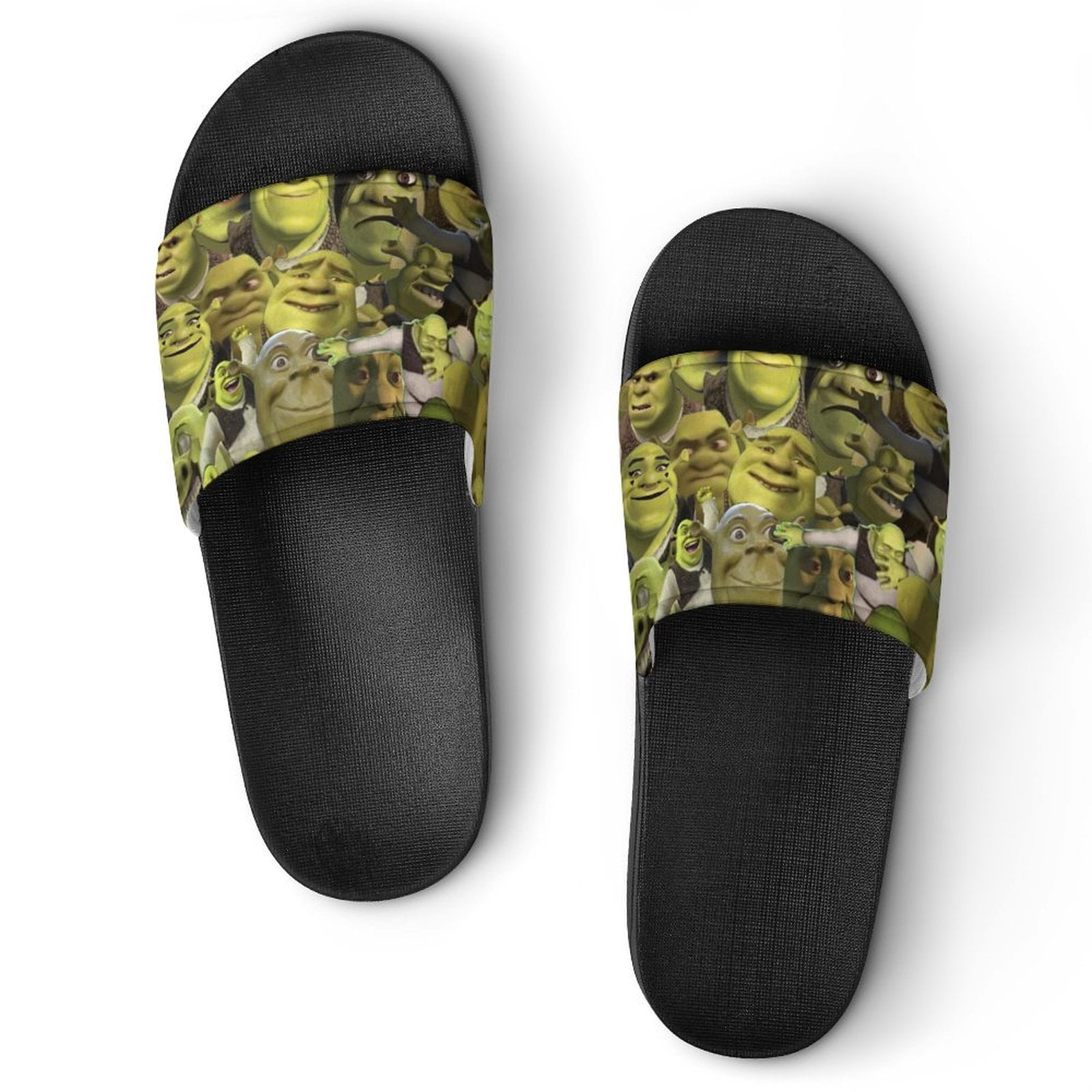 Shrek Boys Slide Sandals, Comfort Casual Pool Slide Outdoor, Slip-On ...