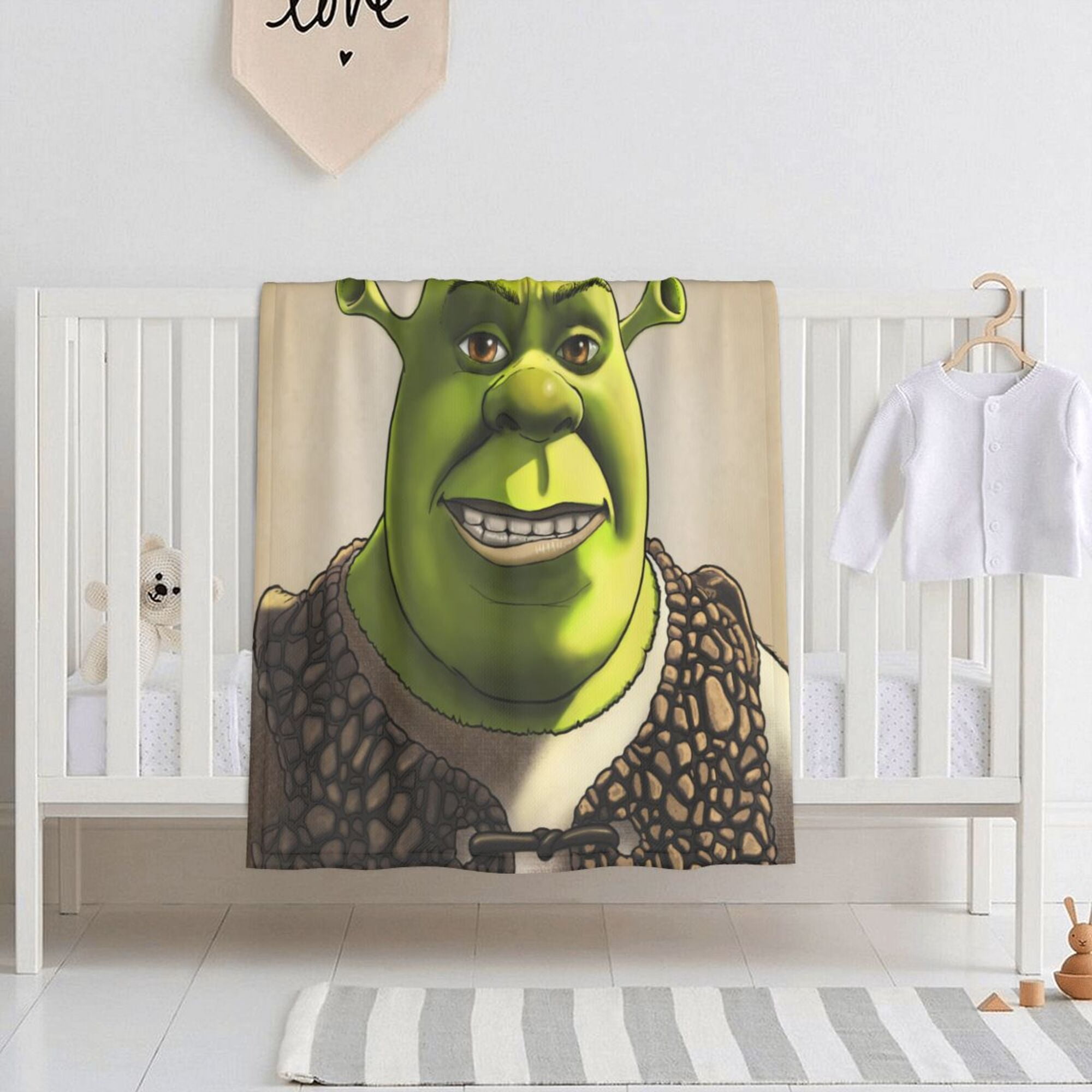 Shrek Cartoon Baby Blanket for Boys Girls, Super Soft Comfy All Season ...