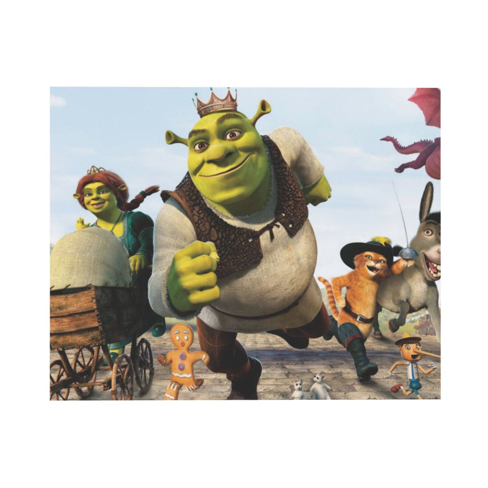 Shrek Cartoon Canvas Decorative Poster Gift Art Picture Painting ...