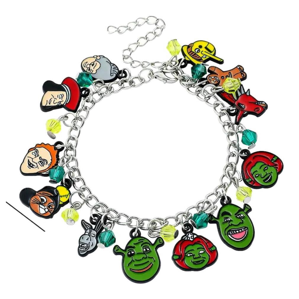 Shrek Cartoon Characters Charms Themed Charm Bracelet - Walmart.com