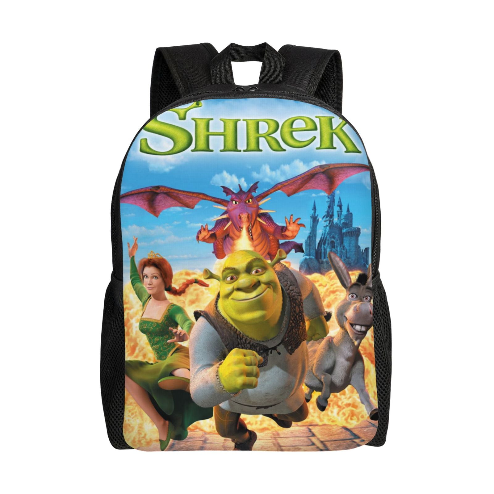 Shrek Cartoon Movie Unisex Backpack Laptop Daypack Adjustable Shoulders ...