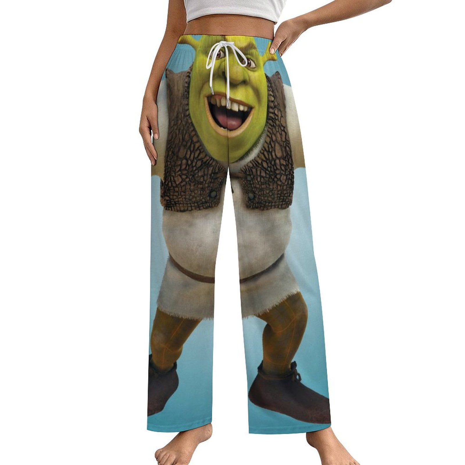 Shrek Character Home Pajama Pants For Womens Comfortable Soft Lounge ...