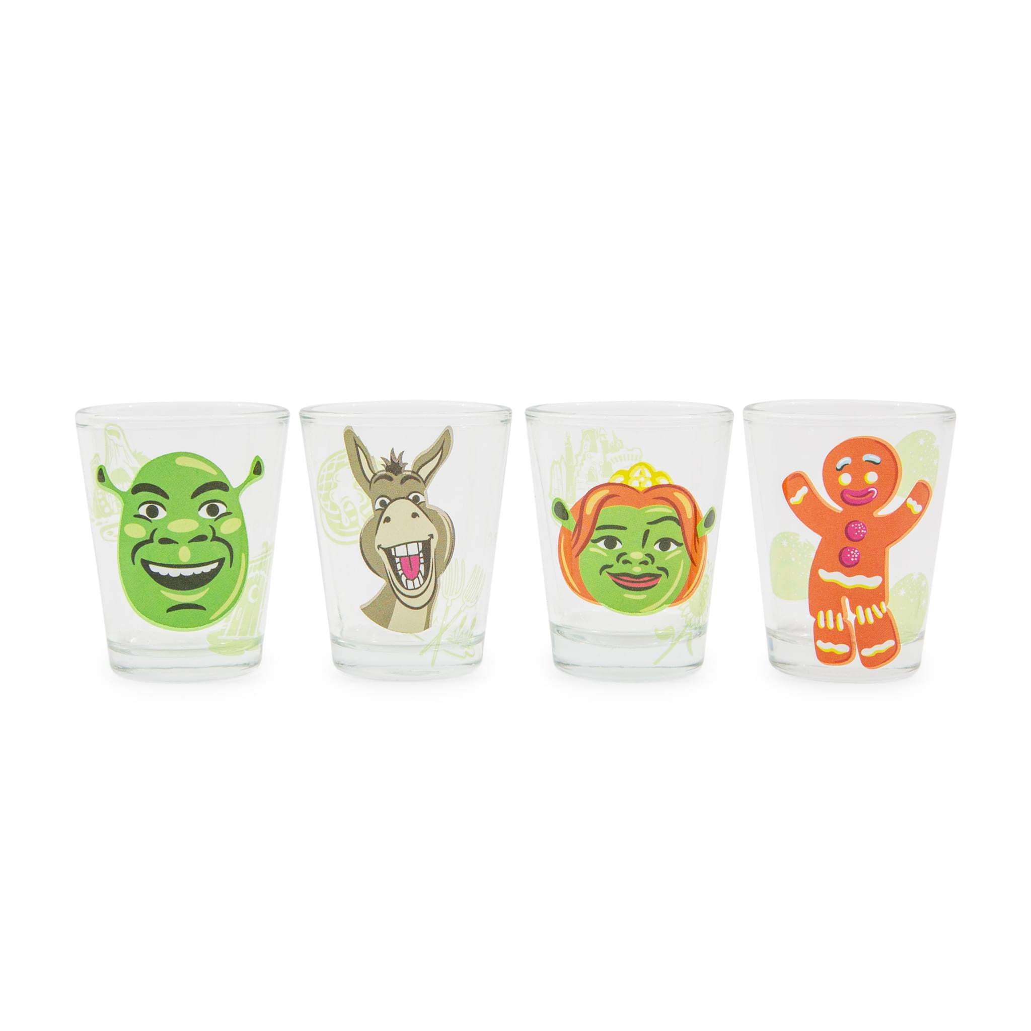 Shrek Characters 2-Ounce Mini Shot Glasses | Set of 4 - Walmart.com