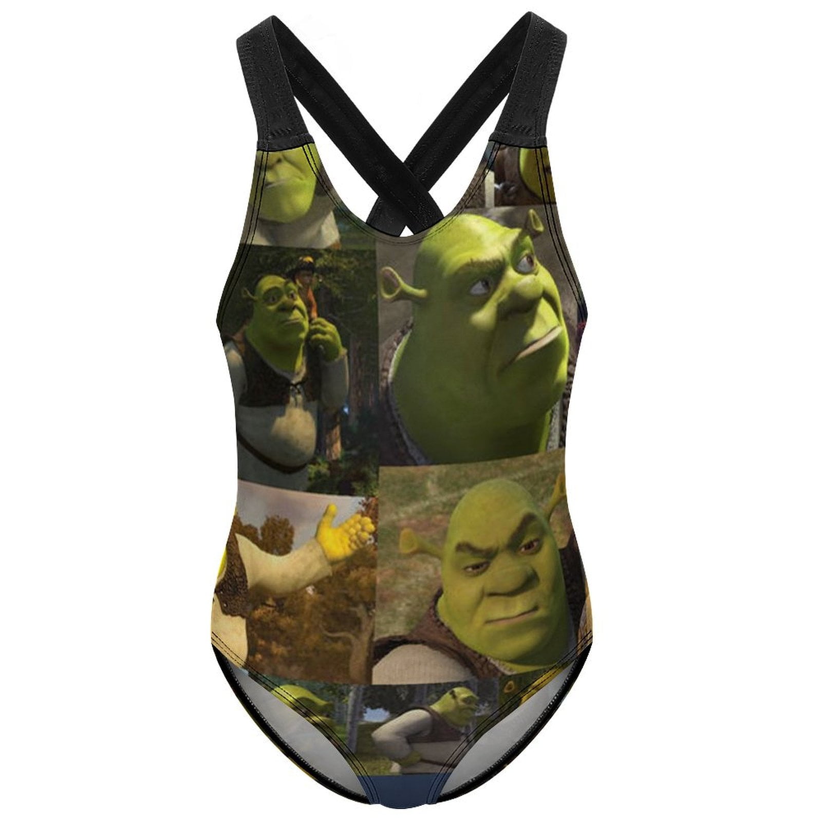 Shrek Children's One-piece Swimsuit Summer Girl's Swimming Pool Beach ...