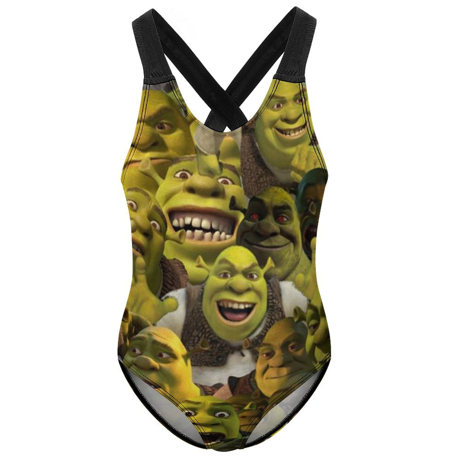 Shrek Children's One-piece Swimsuit Summer Girl's Swimming Pool Beach ...
