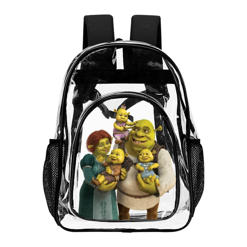 Shrek Clear Backpack Heavy Duty Transparent Backpack Large Clear Book ...
