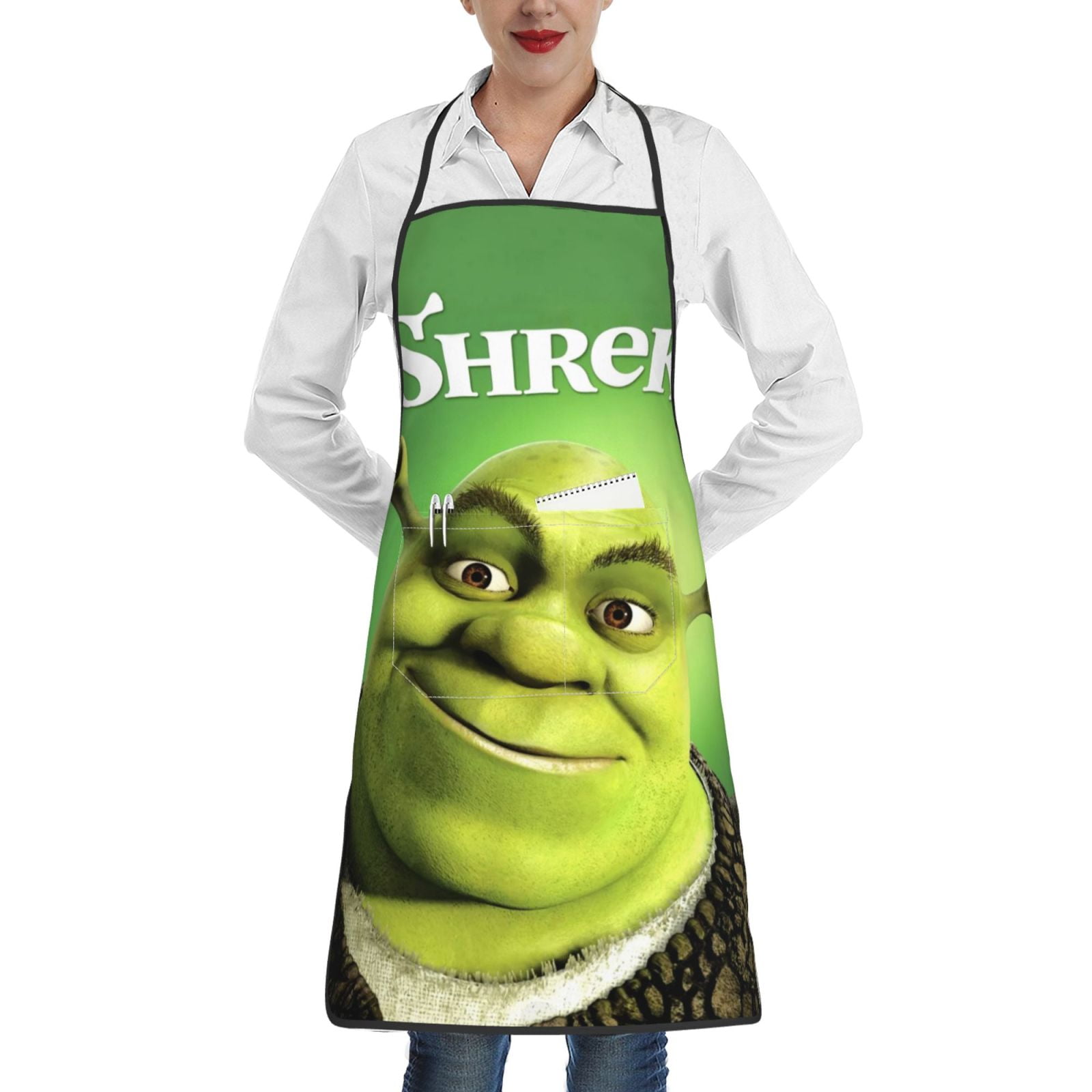 Shrek Cooking Aprons With Pocket Waterproof Kitchen Apron For Men Women ...