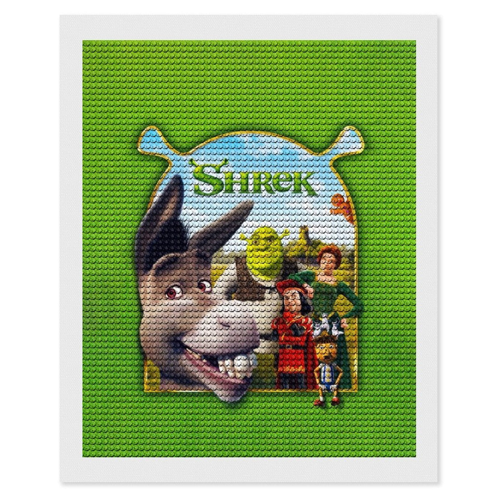 Shrek Diamond Art Kits DIY 5D Anime Painting by Number Kits Full Drills ...