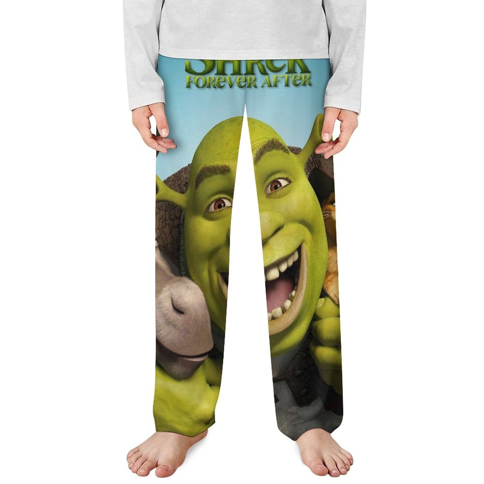 Shrek Donkey Cat Children's Pajamas Cozy Lounge Straight Leg Sleeping ...