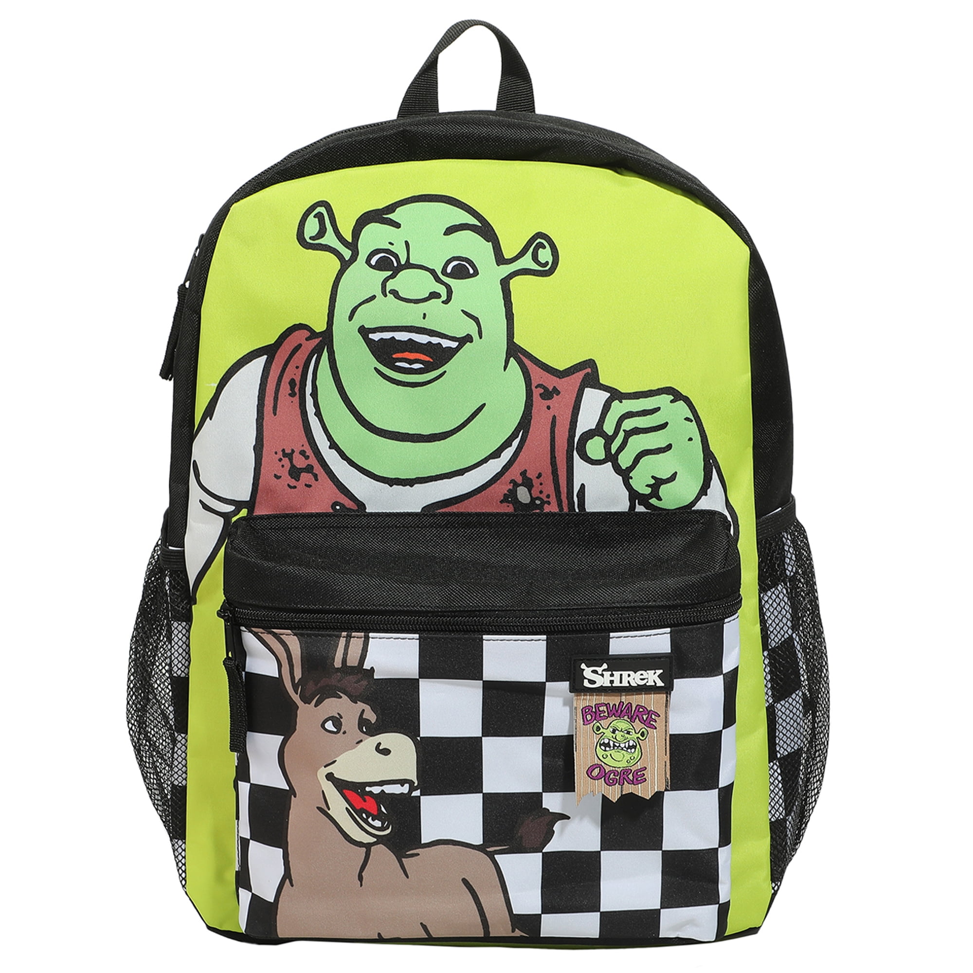 Shrek & Donkey Swamp & Checkered Backgrounds 16" Backpack - Walmart.com