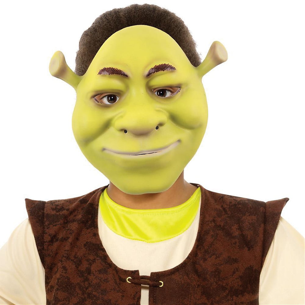 Shrek Eva Mask Green Licensed Fancy Dress One Size Male Kids Party Book ...