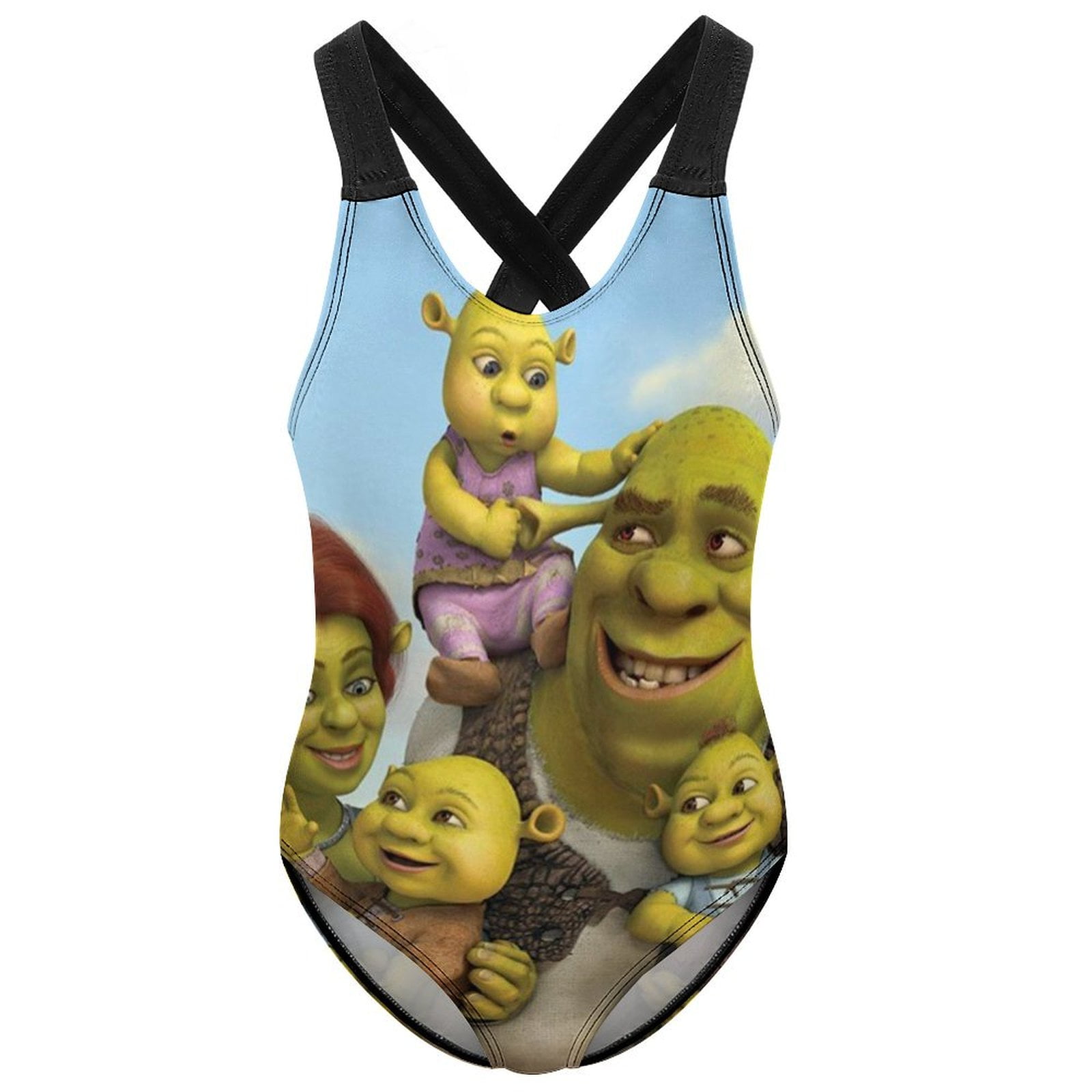 Shrek Fantasy Children's One-piece Swimsuit Summer Girl's Swimming Pool ...