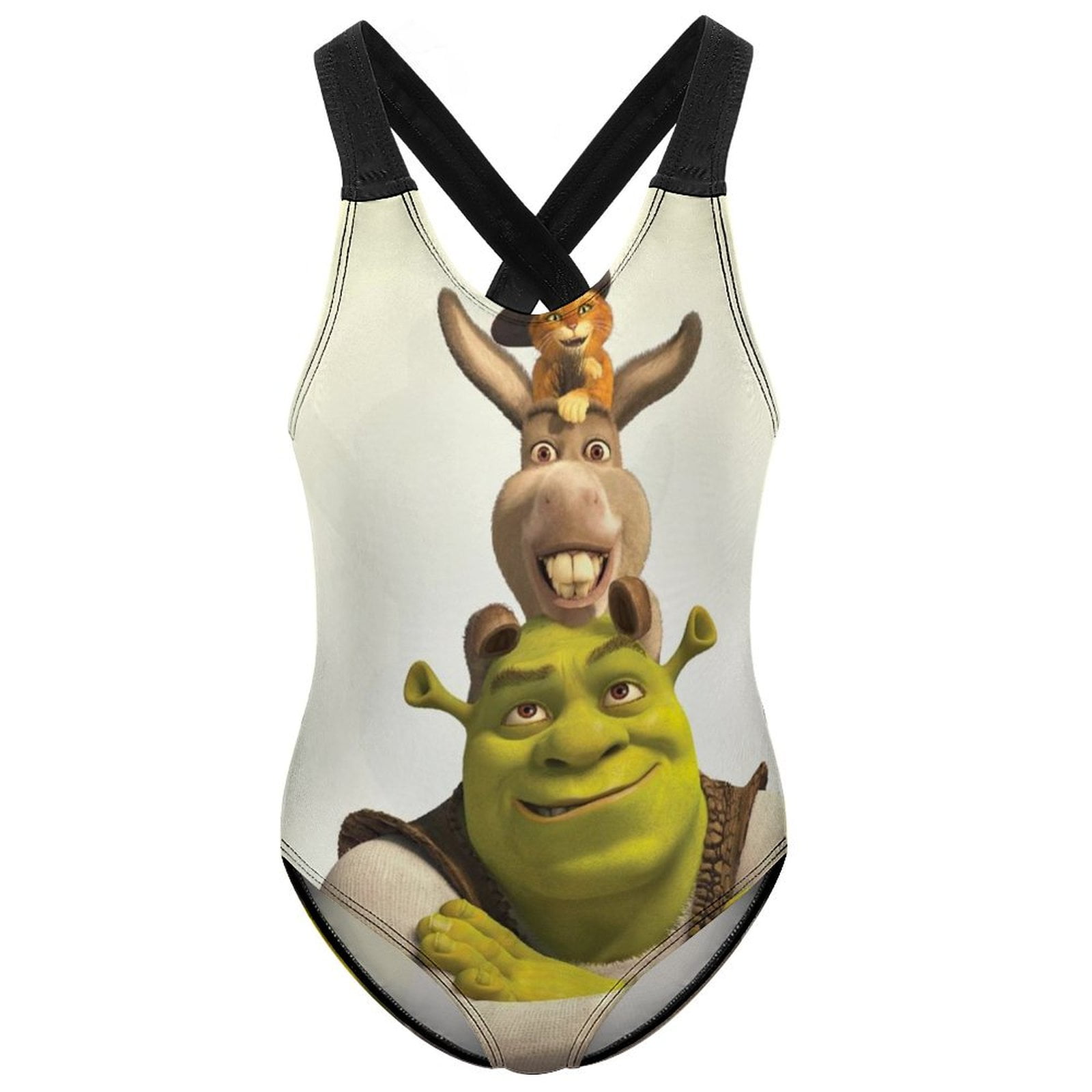 Shrek Film Children's One-piece Swimsuit Summer Girl's Swimming Pool ...
