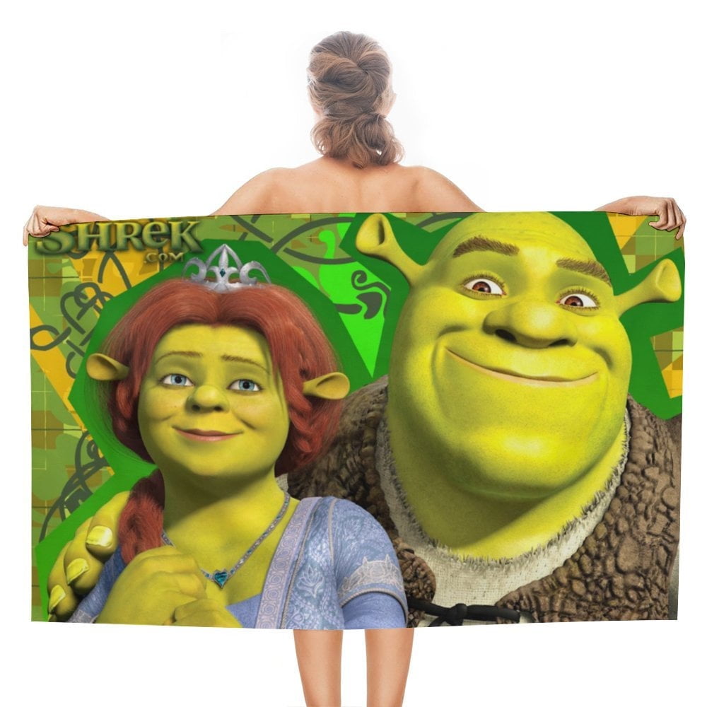 Shrek Fiona Quick-Dry Beach Towel Microfiber Soft Absorbent Bath Towel ...