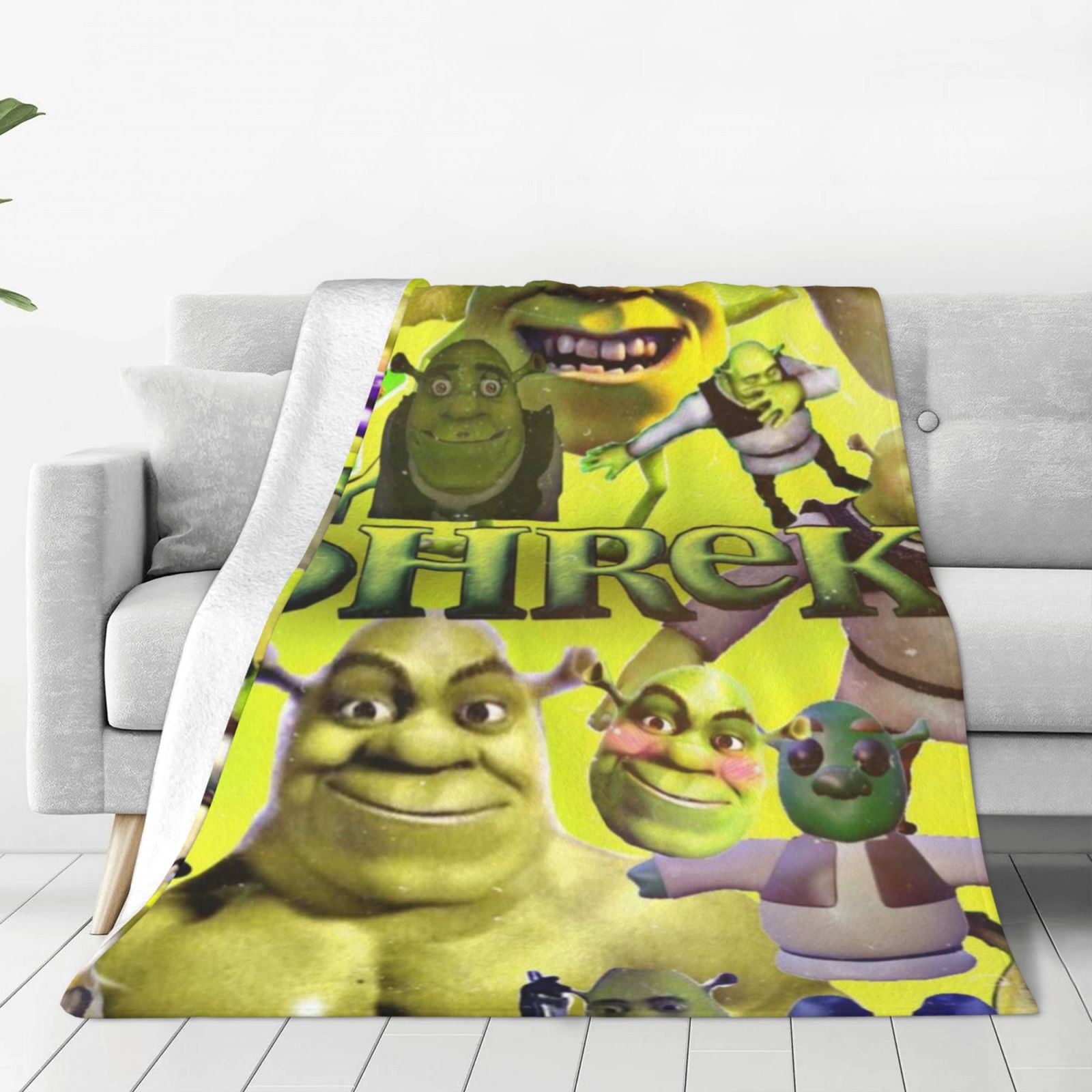Shrek Fleece Blanket Super Soft Warm Throw Blankets, Plush Cozy Fuzzy ...