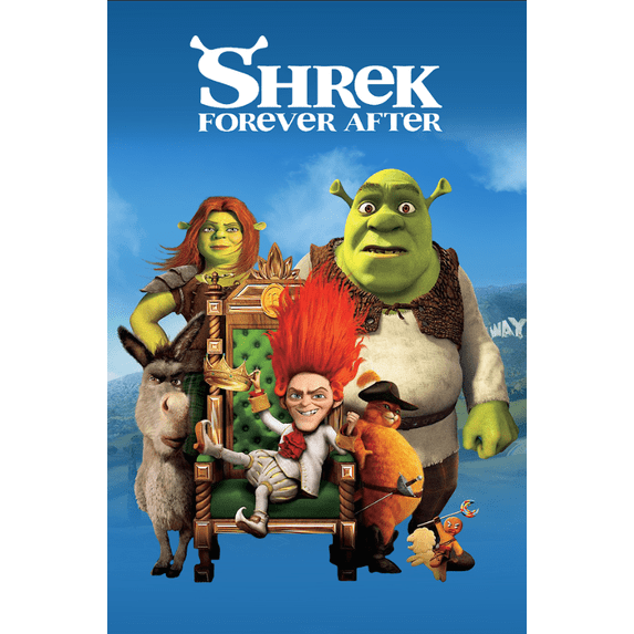 Shrek Forever After 2010 Movie Poster 24x36 - Animated Fantasy ...