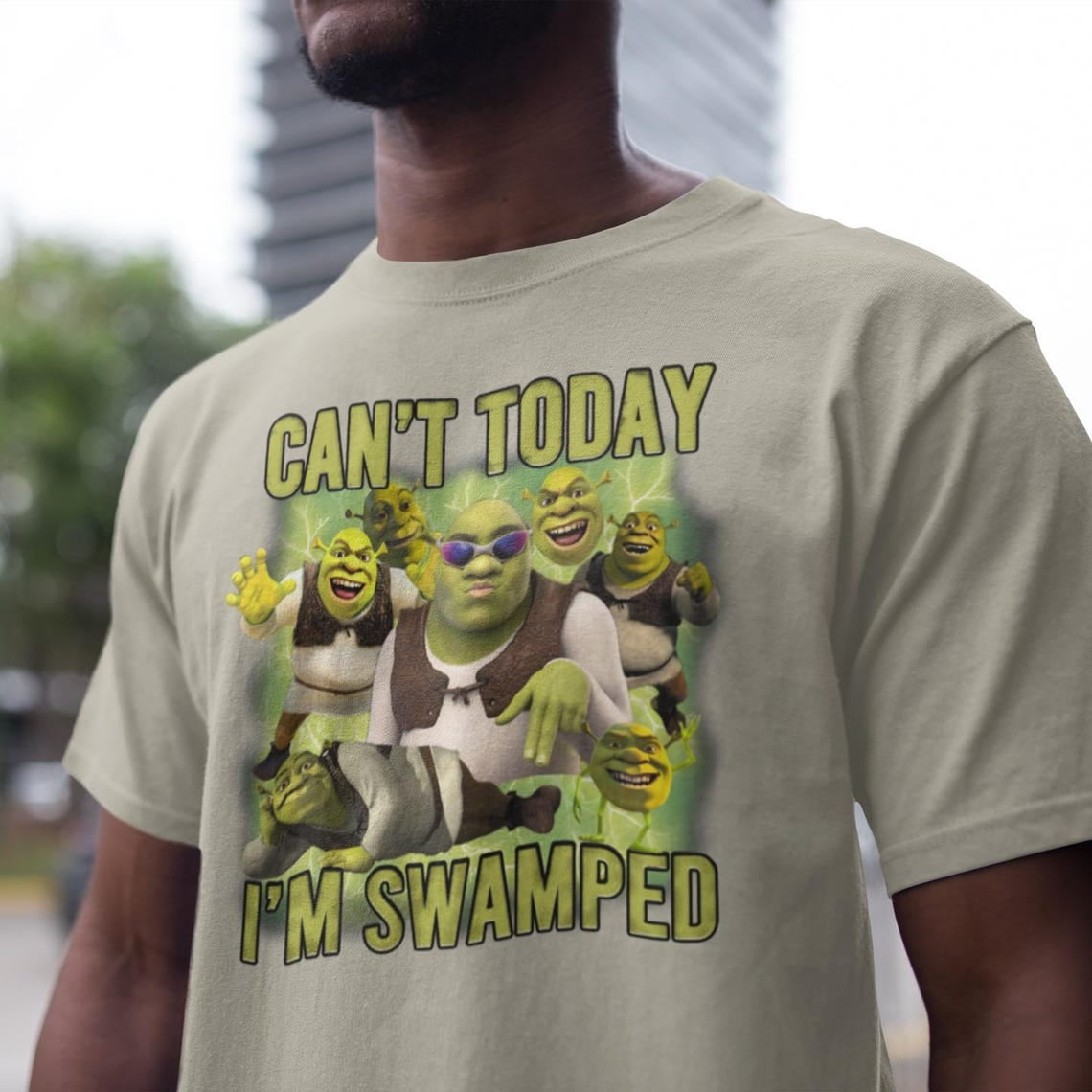 Shrek Funny Shirt Shrek Can'T Today I'M Swamped Shirt, Funny Shirt - Walmart.com