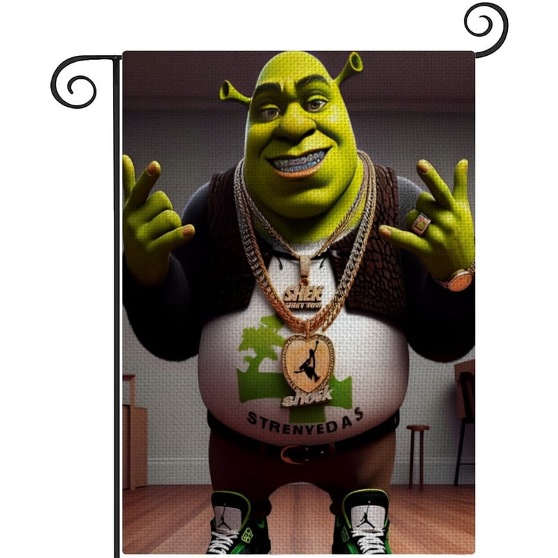 Shrek Garden Flags Set of 12 Double Sided 12 x 18 Inch Yard Flags ...