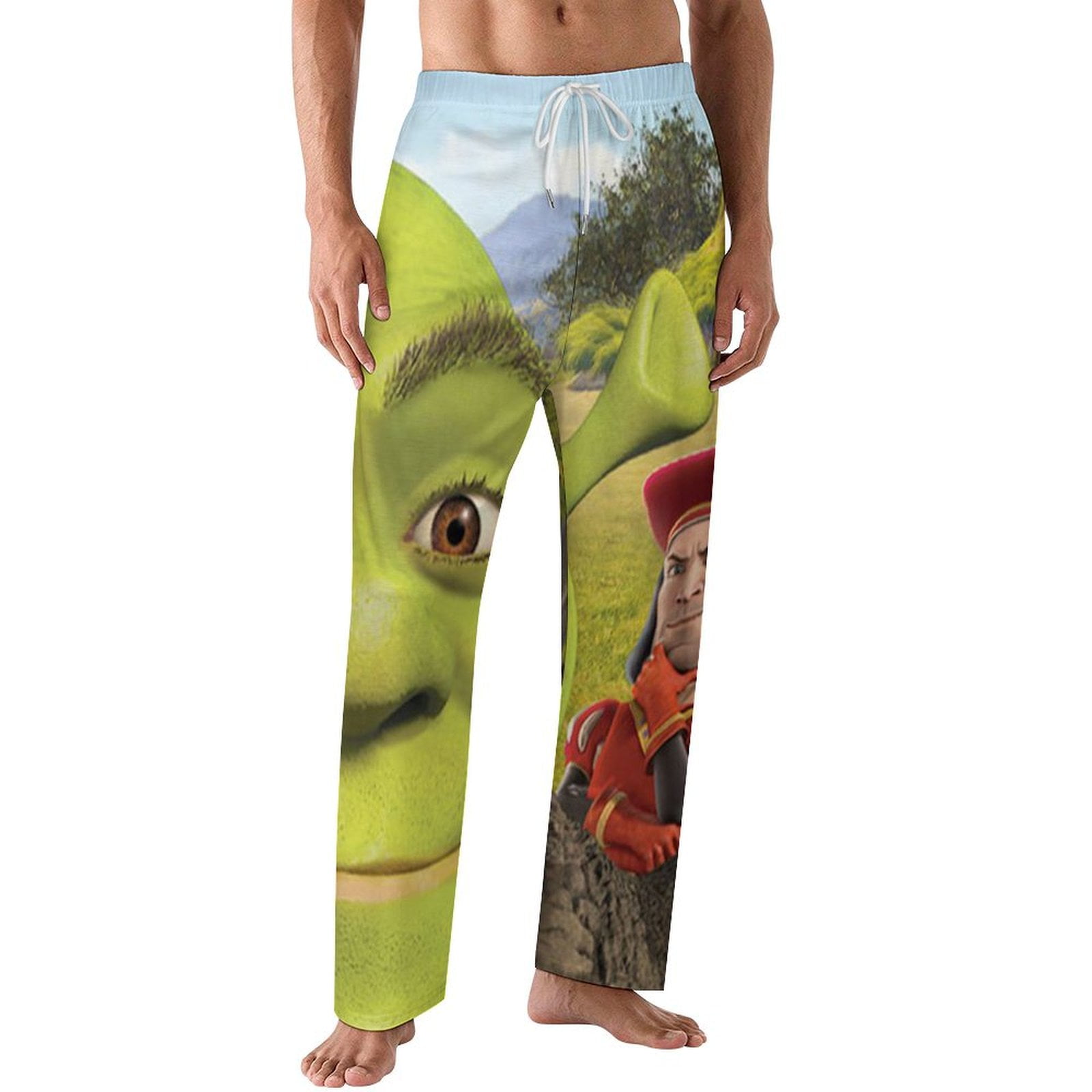 Shrek Green Mens Pajama Pants Cozy Soft Lounge Sleep Pajamas Pants ...
