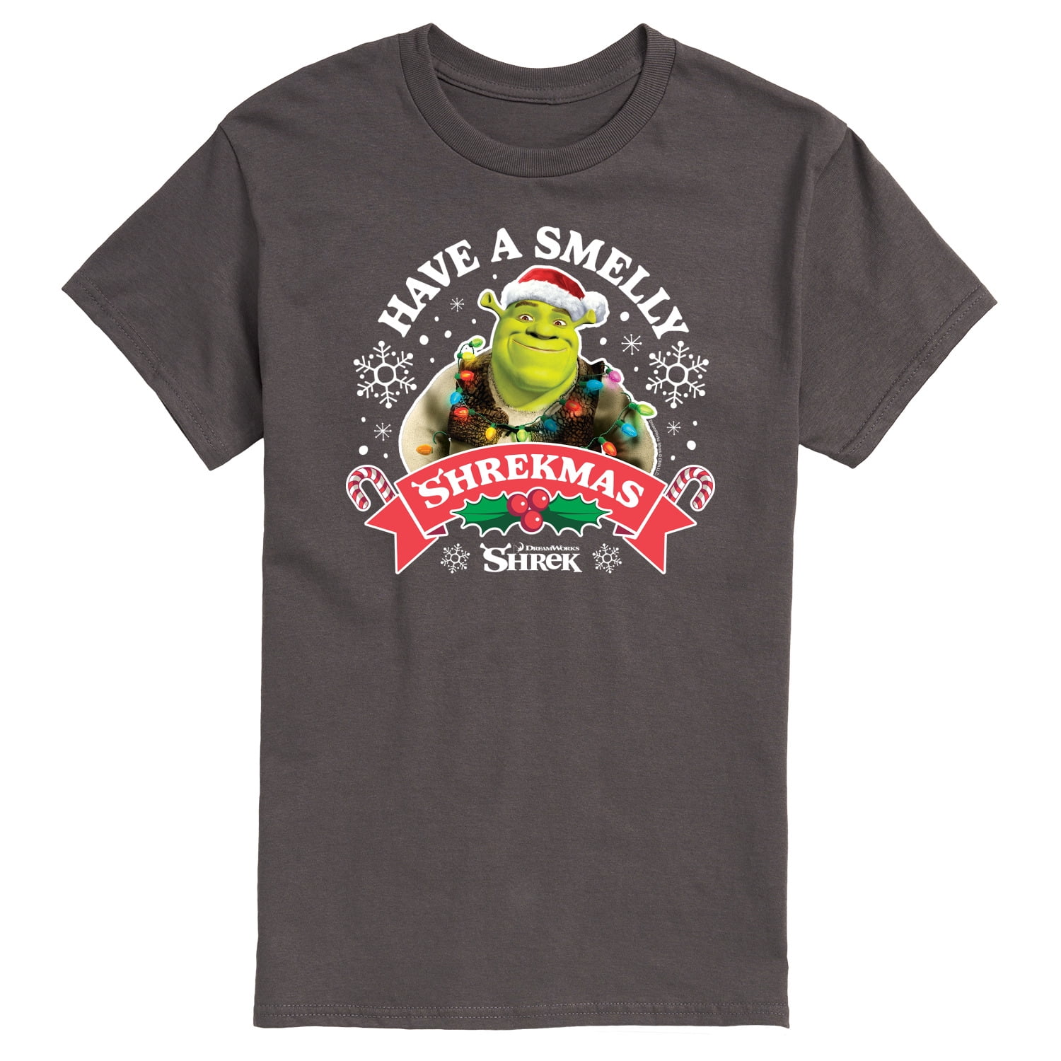 Shrek - Have A Smelly Shrekmas - Men's Short Sleeve Graphic T-Shirt ...