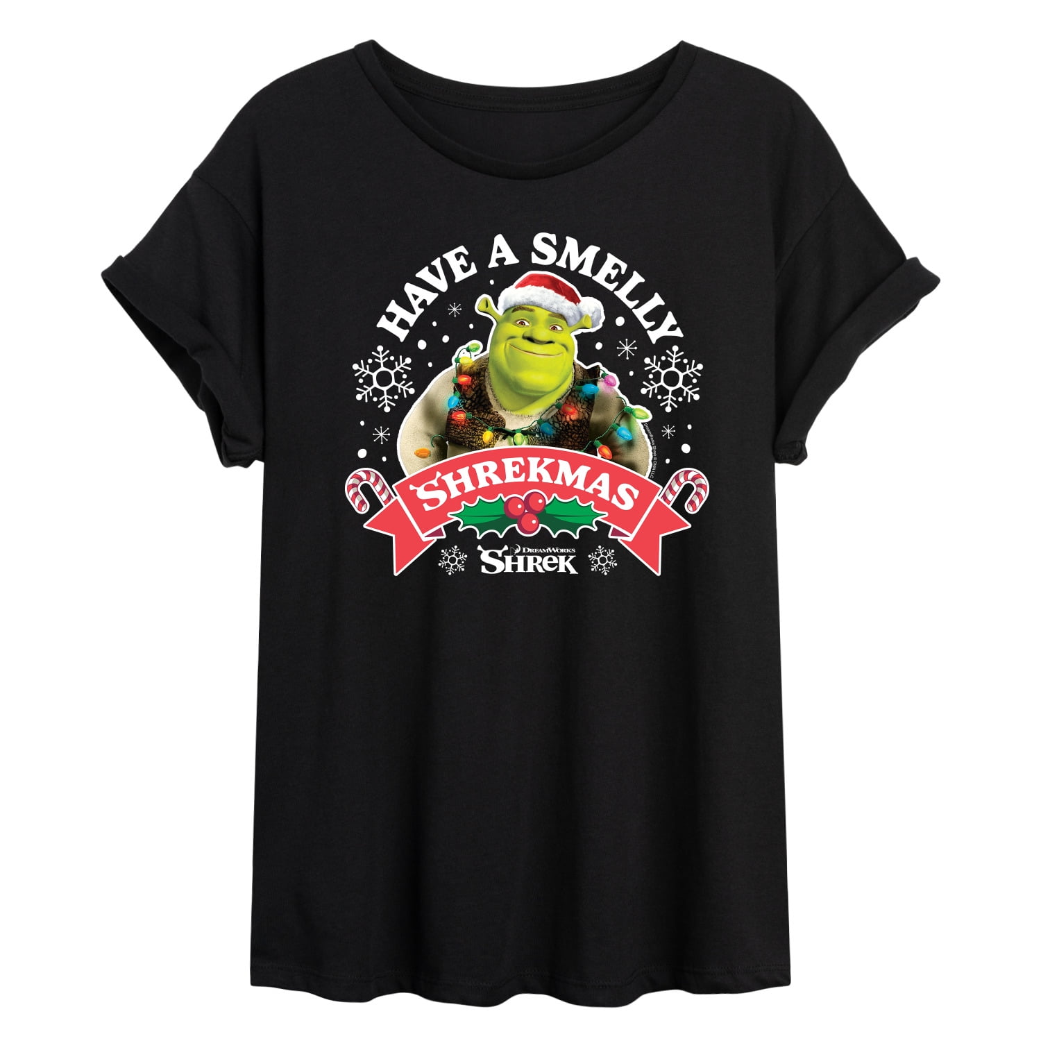Shrek - Have A Smelly Shrekmas - Women's Oversized Graphic T-Shirt ...