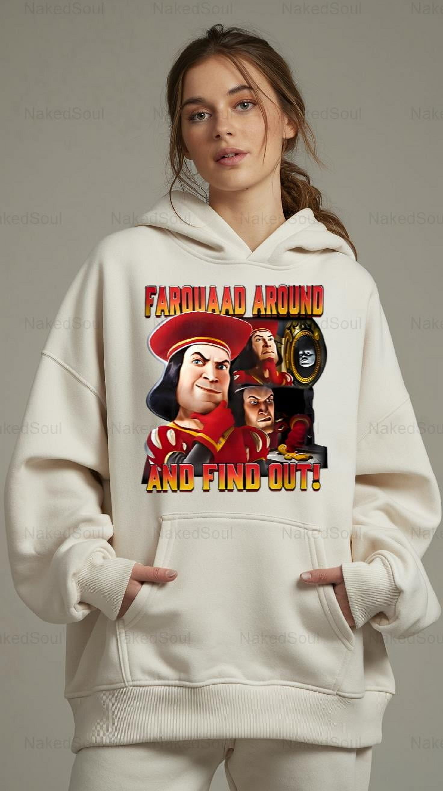 Shrek Hoodie Lord Farquaad Retro Multi Portrait - Walmart.com