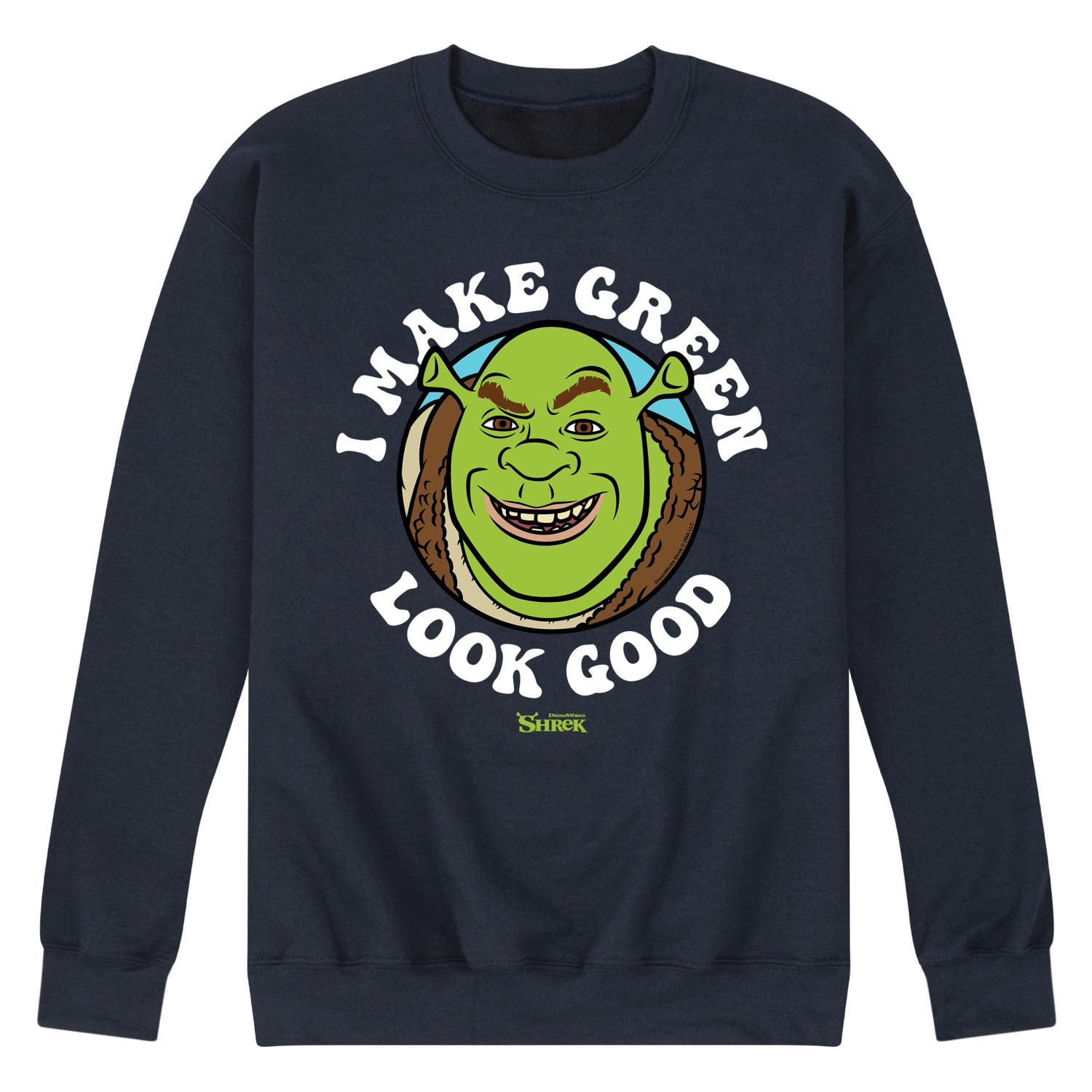 Shrek - I Make Green Look Good - Men's Crew Neck Fleece Pullover ...