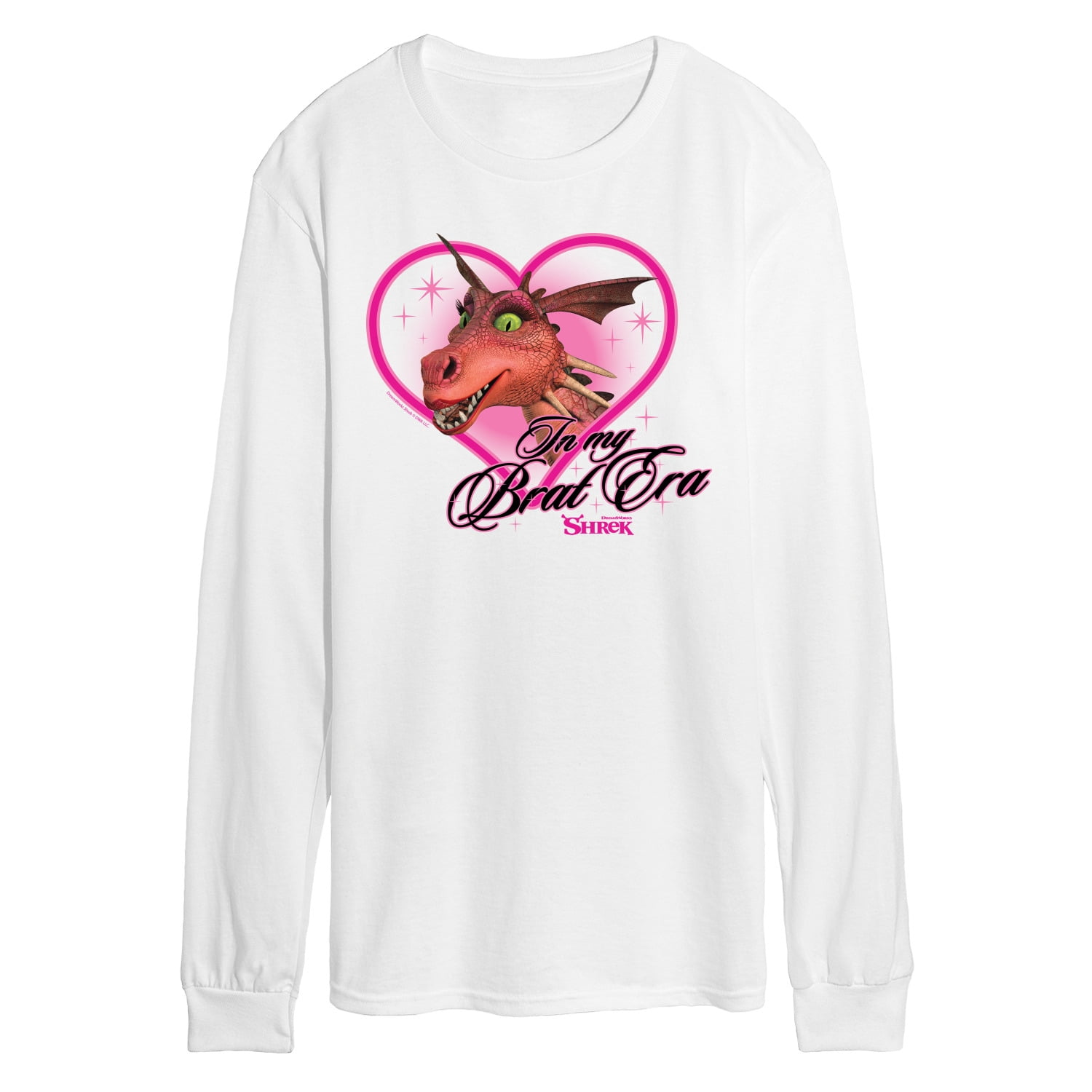 Shrek - In My Brat Era Dragon - Men's Long Sleeve Graphic T-Shirt ...