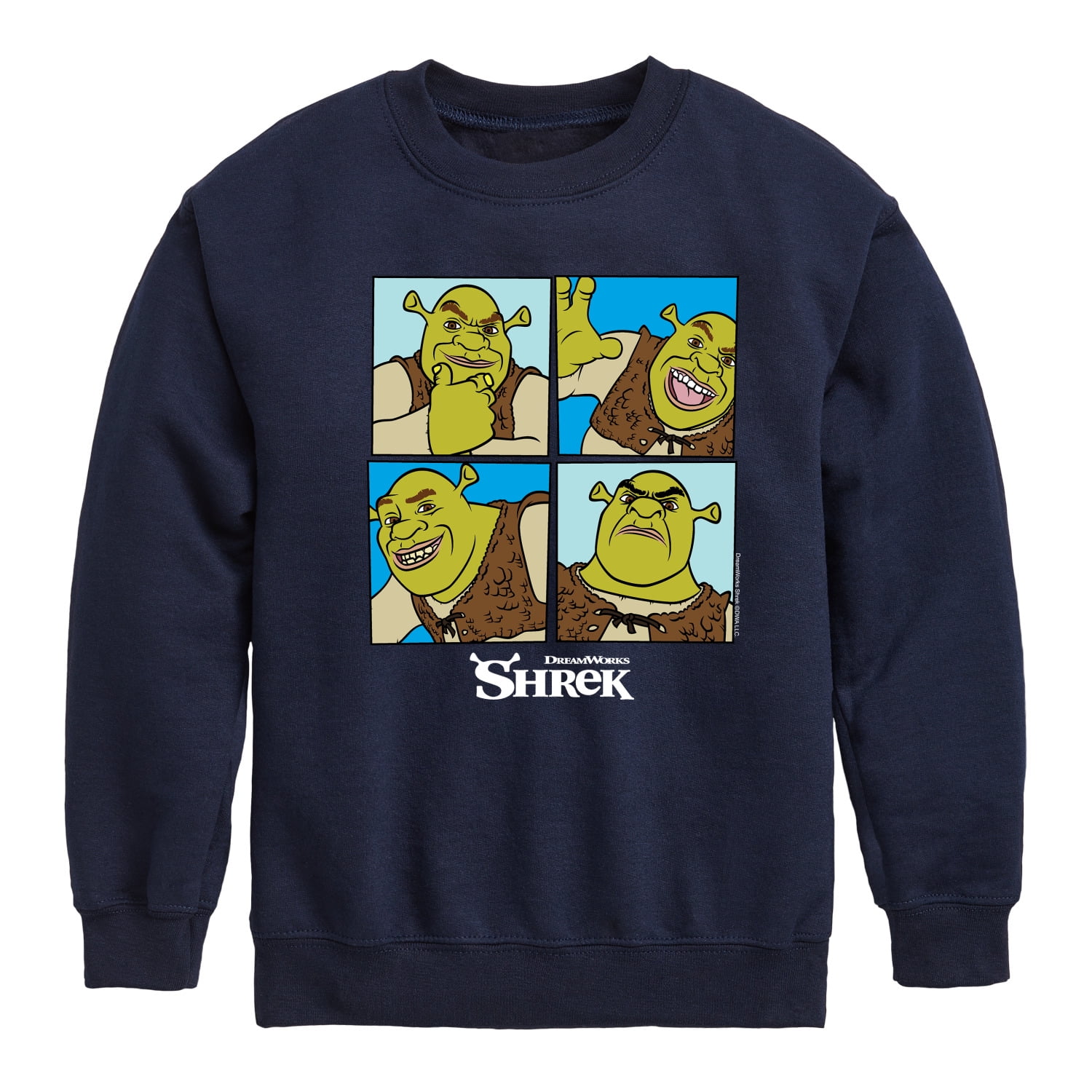 Shrek - Shrek Grid - Toddler & Youth Crewneck Fleece Sweatshirt ...