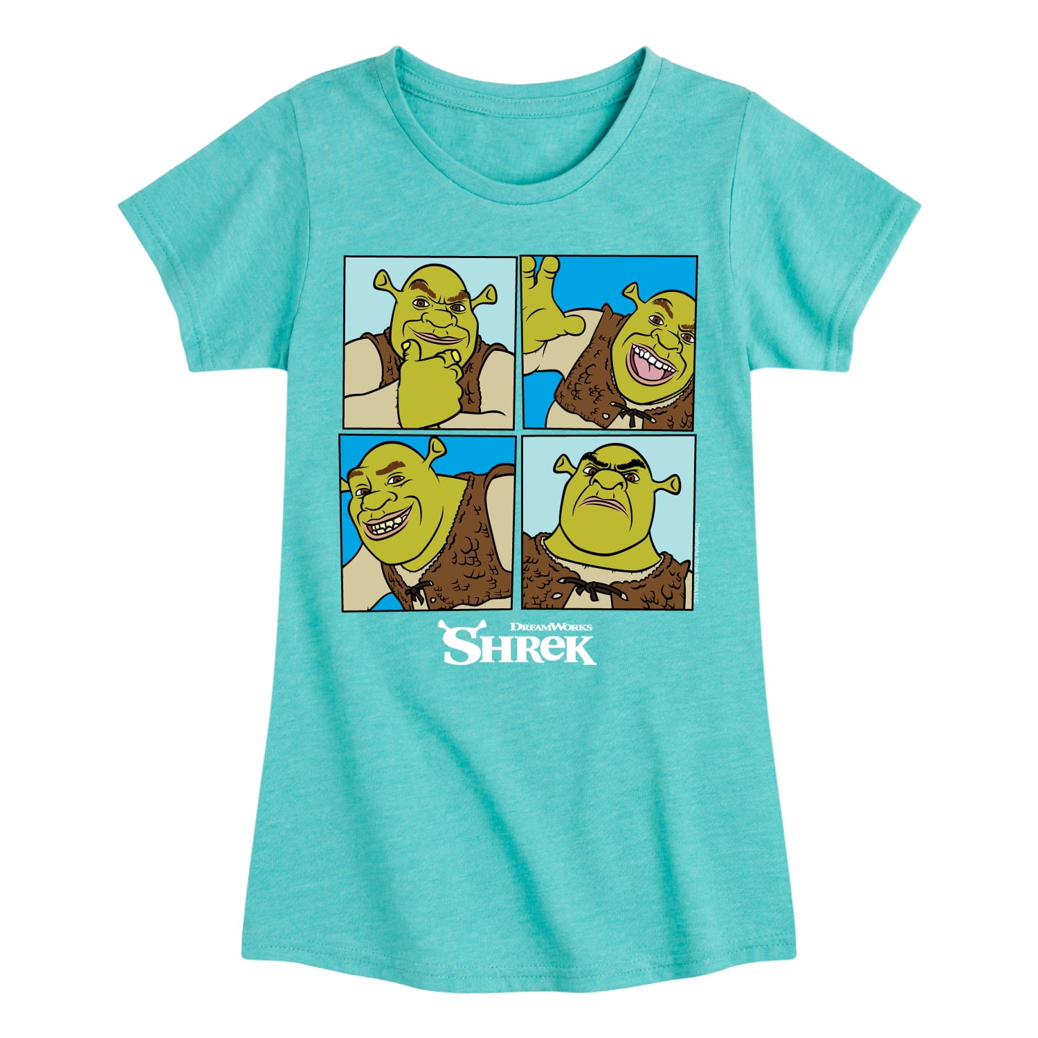 Shrek - Many Faces of Shrek - Toddler And Youth Girls Short Sleeve ...