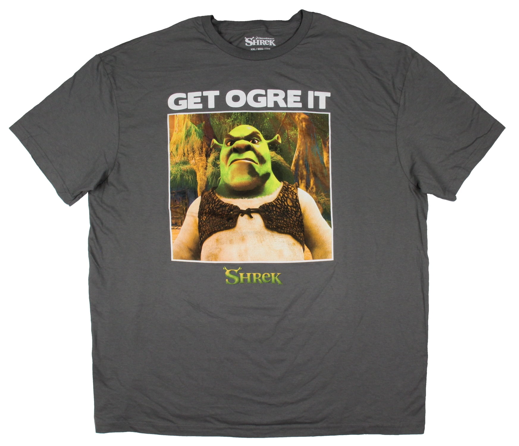 Shrek Men's Get Ogre It Character Design Adult Short Sleeve T-Shirt ...