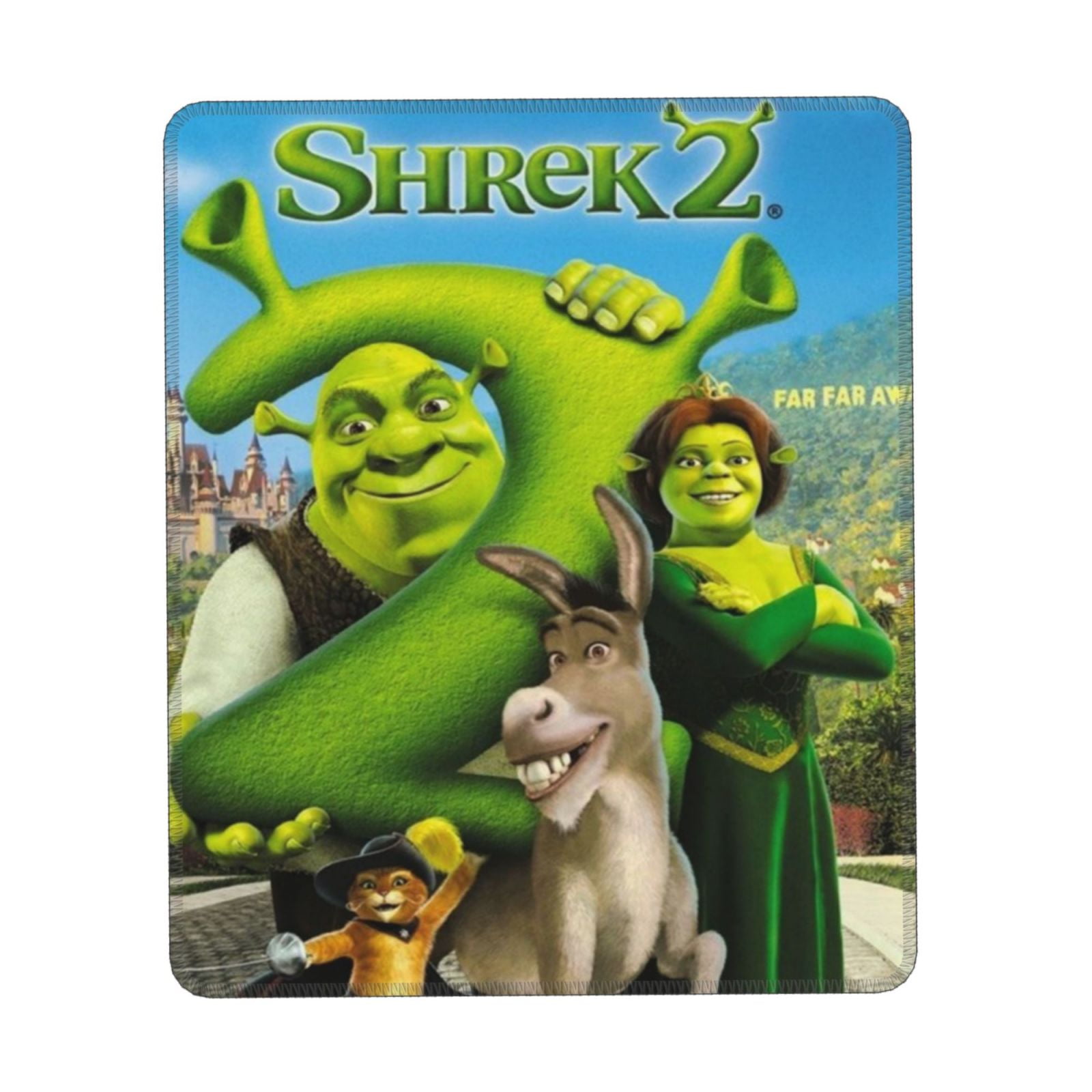 Shrek Mouse Pad 10 X 12 Inch Non-Slip Keyboard Mat Rubber Base Computer ...