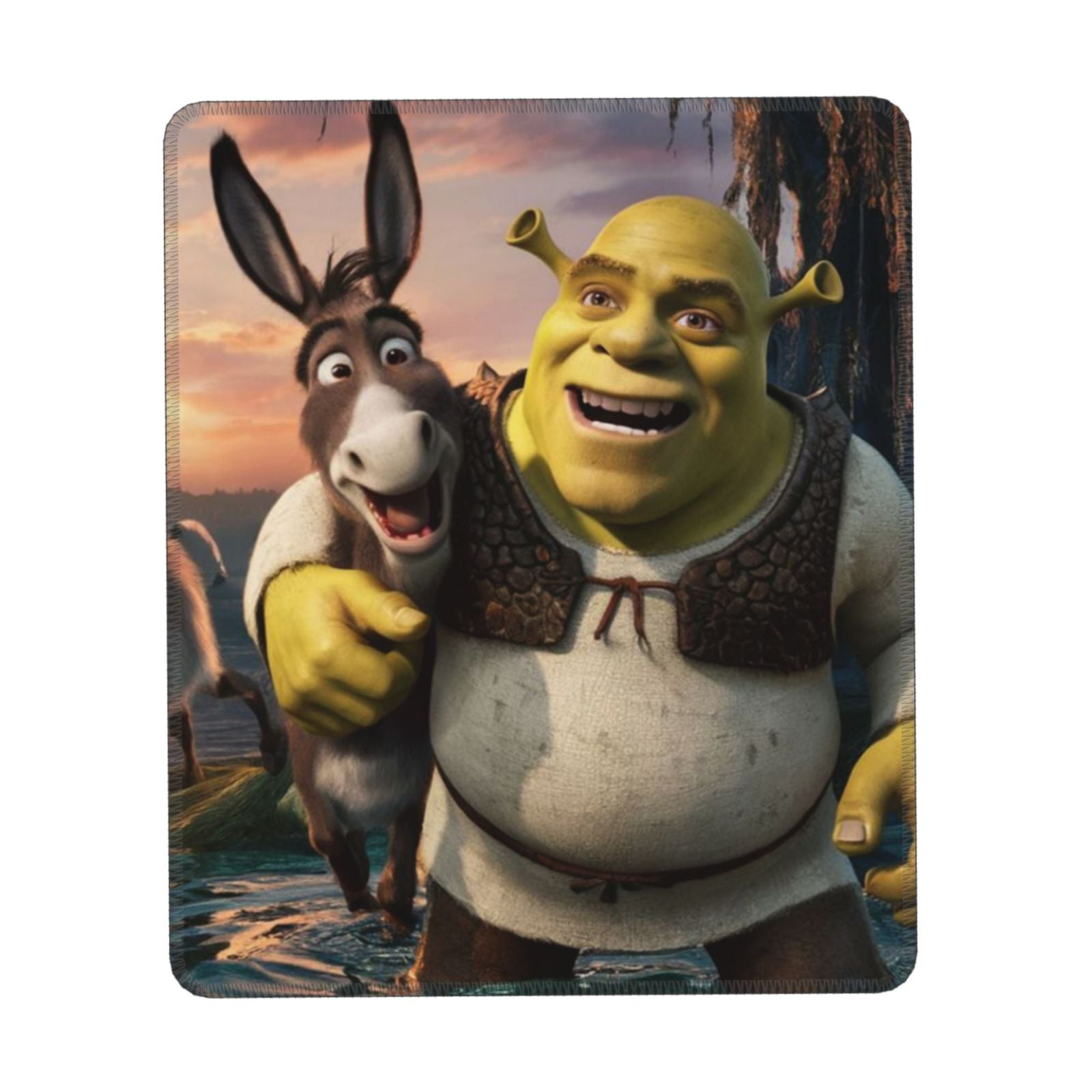 Shrek Mouse Pad 7 X 8.6 In Non-Slip Keyboard Mat Rubber Base Computer ...