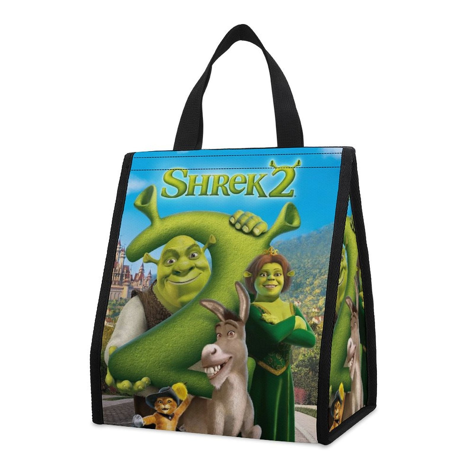 Shrek Movie Portable Lunch Bag Folding Insulated Lunchbag Lunch Box ...