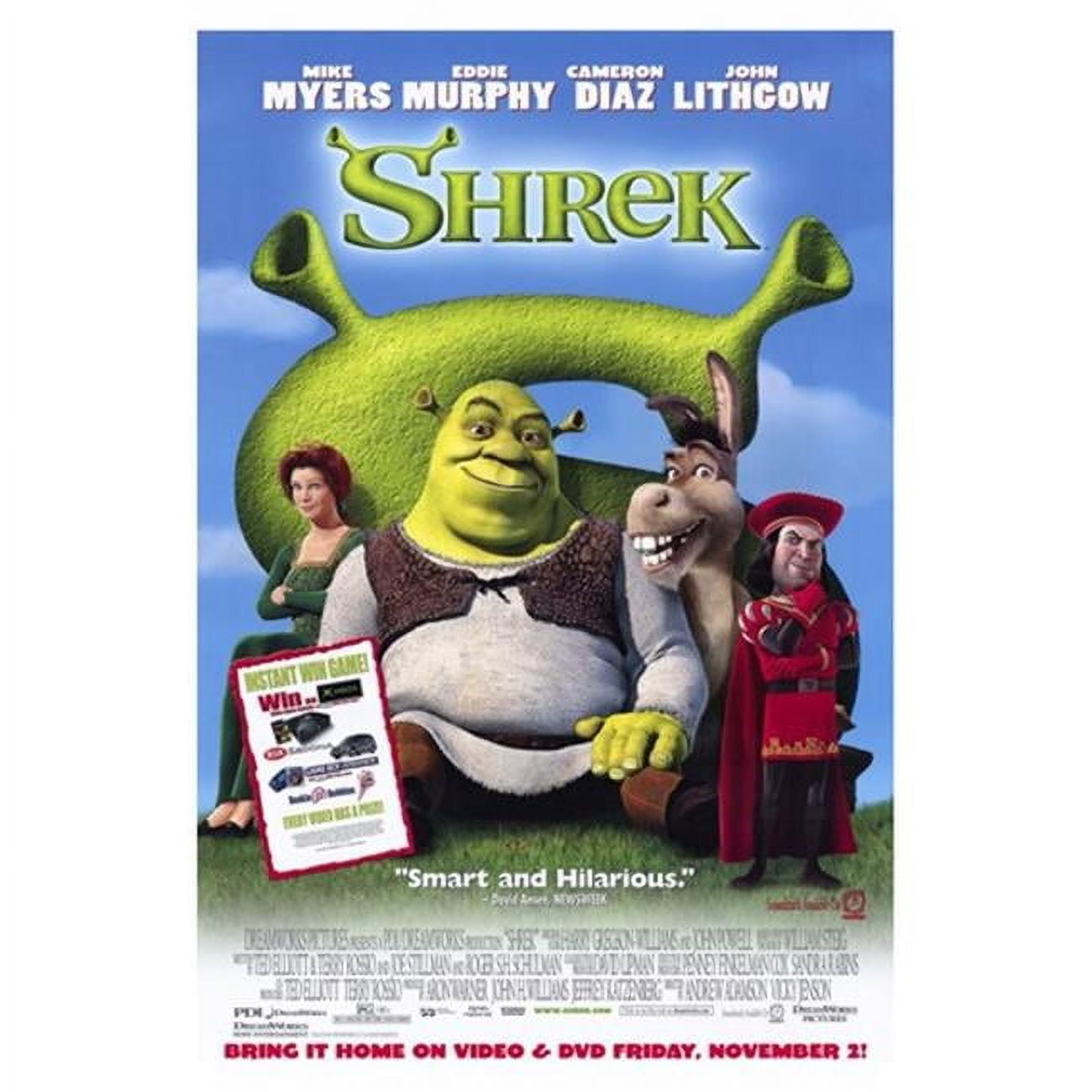 Shrek Movie Poster - 11 x 17 in. - Walmart.com