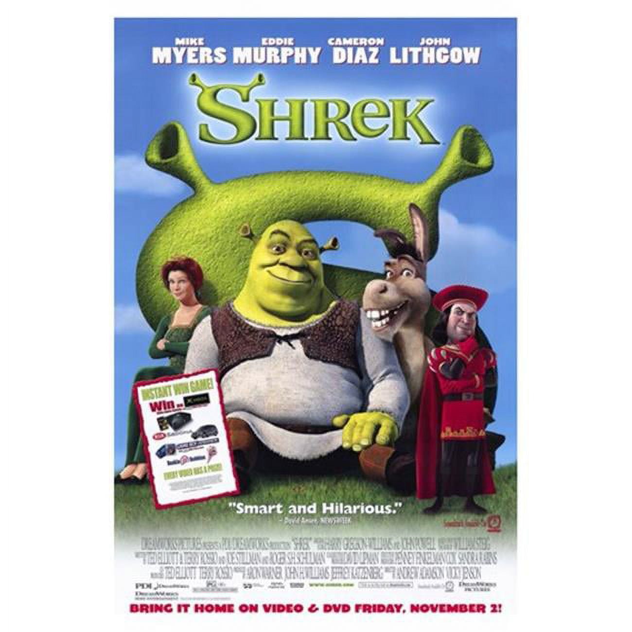 Shrek Movie Poster - 11 x 17 in. - Walmart.com