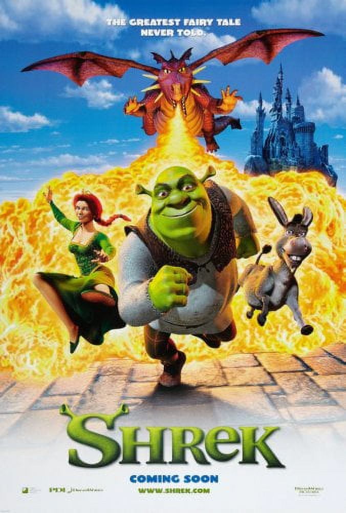 Shrek Movie Poster 24x36 Entertainment Decor Art Poster 24x36 Unframed ...