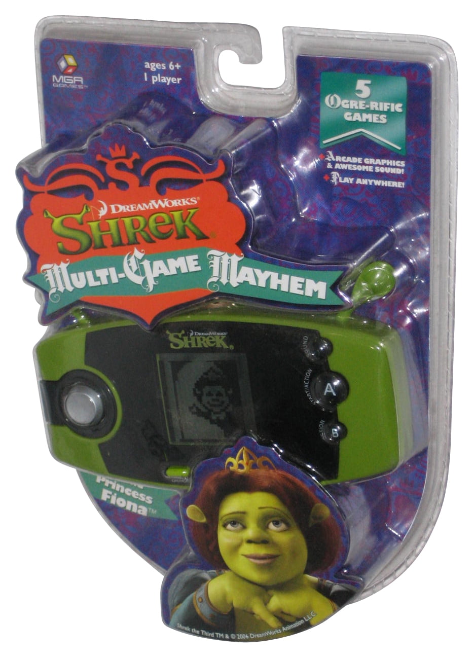 Shrek Multi-Game Mayhem Princess Fiona Dreamworks MGA (2006) Handheld ...