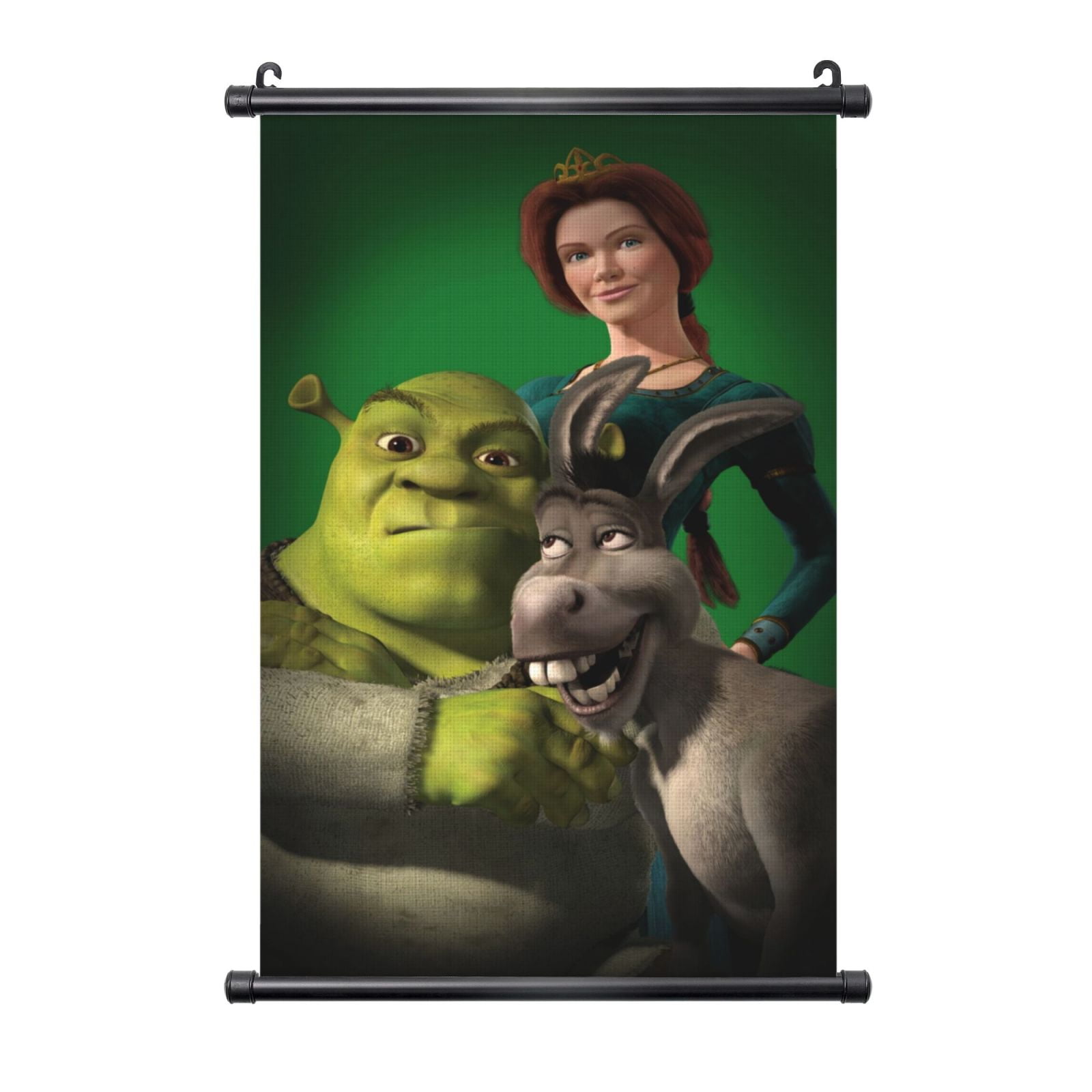 Shrek Poster Aesthetic Canvas PVC Shaft Wall Art Hanging Hanger Frame ...