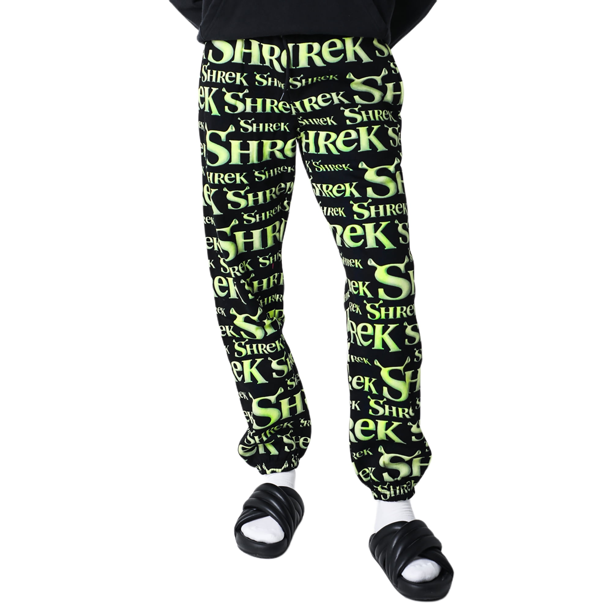 Shrek Repeat Logo Adult Black Sweatpants Small - Walmart.com