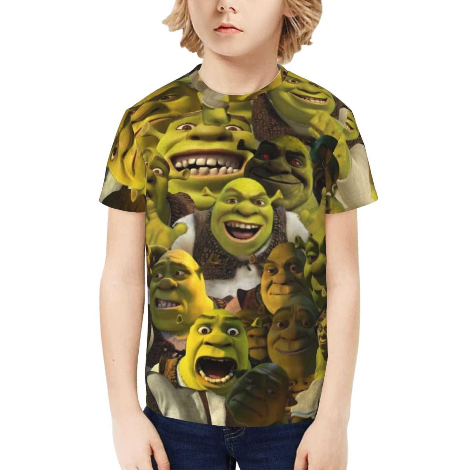 Shrek Shirt For Boys Girls Funny 3d Graphic Printed Short Sleeves T ...
