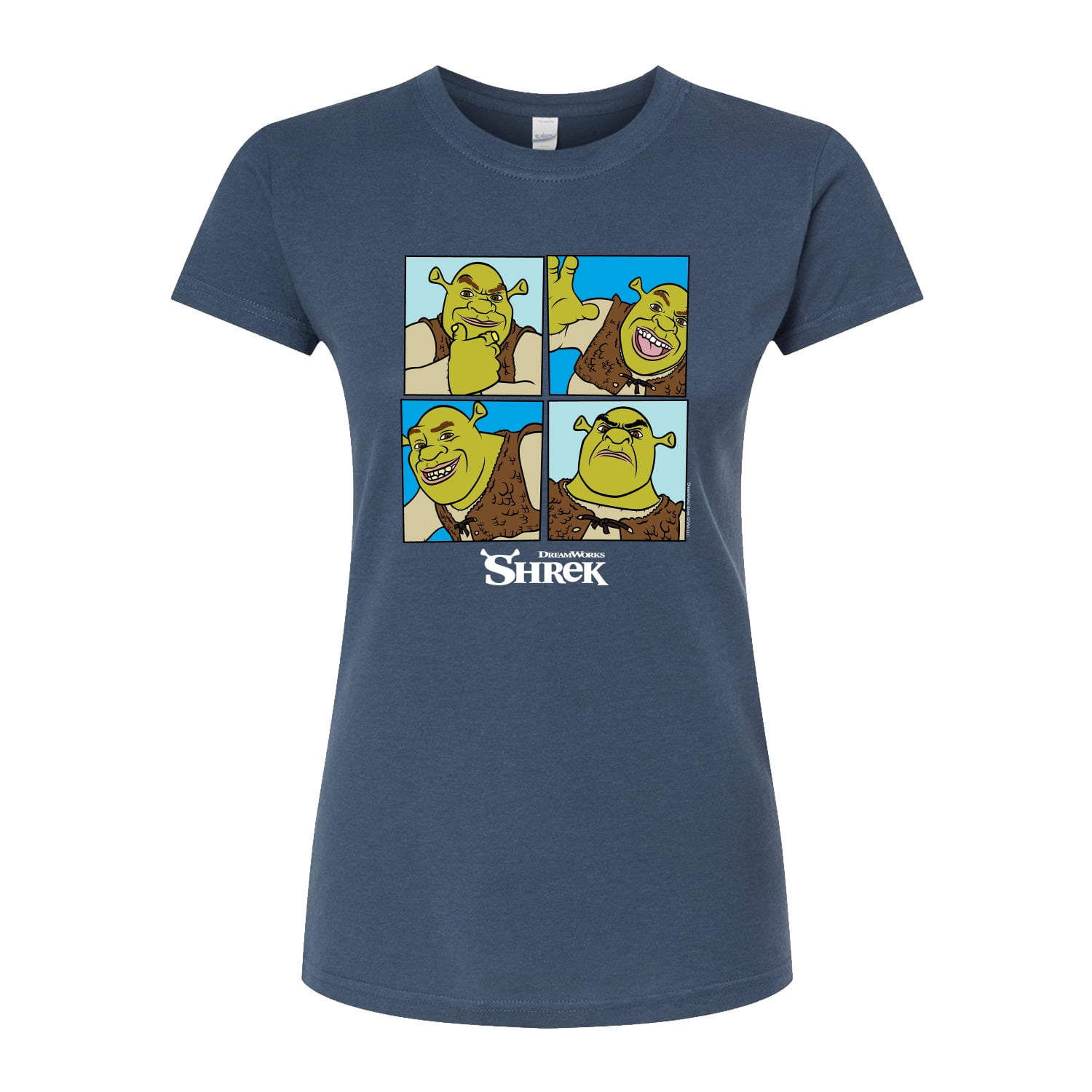 Shrek - Shrek Grid - Juniors Fitted Graphic T-Shirt - Walmart.com