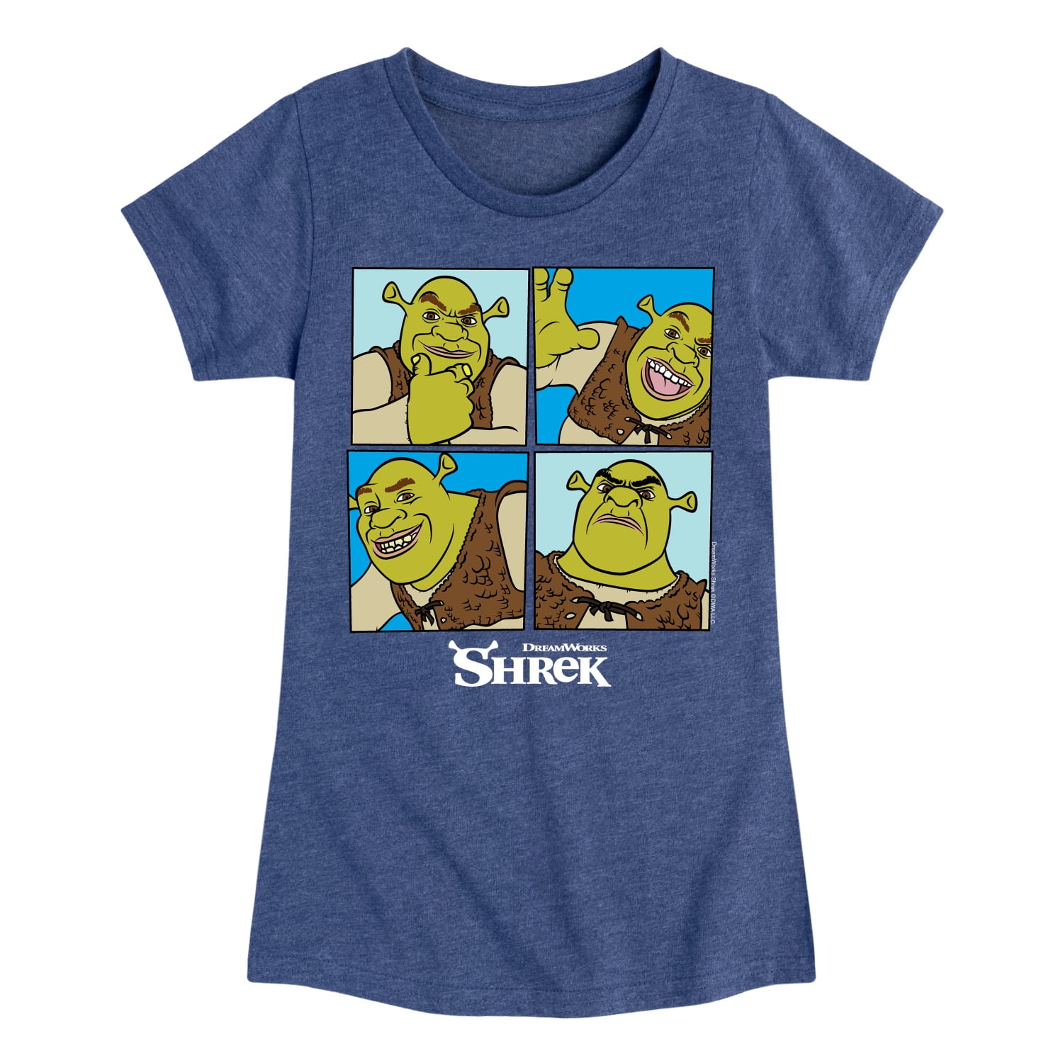 Shrek - Shrek Grid - Toddler & Youth Girls Short Sleeve Graphic T-Shirt ...